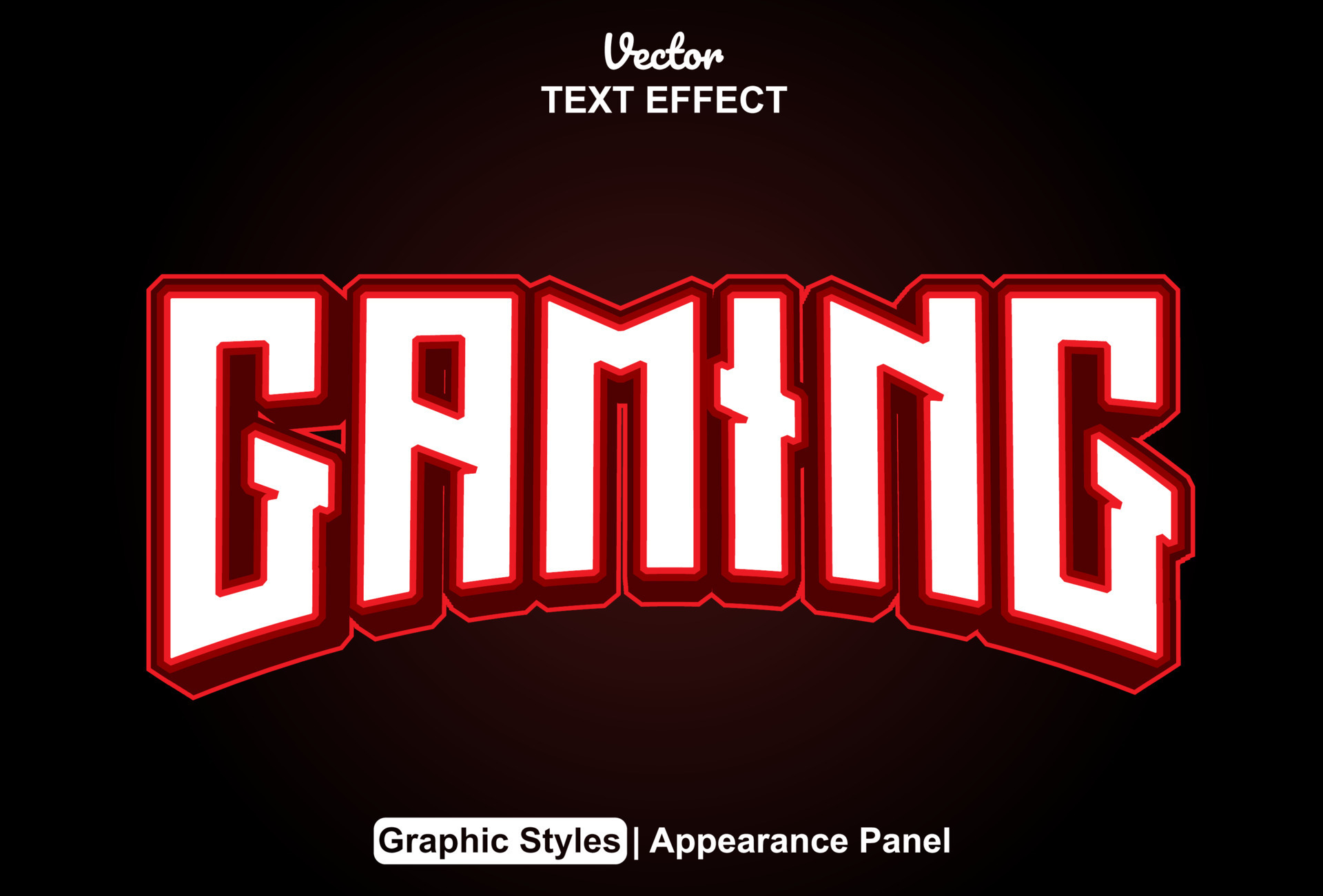 Gaming Text Effect With Red Color Graphic Style And Editable 23181636 gaming-text-effect-with-red-color-graphic-style-and-editable-23181636