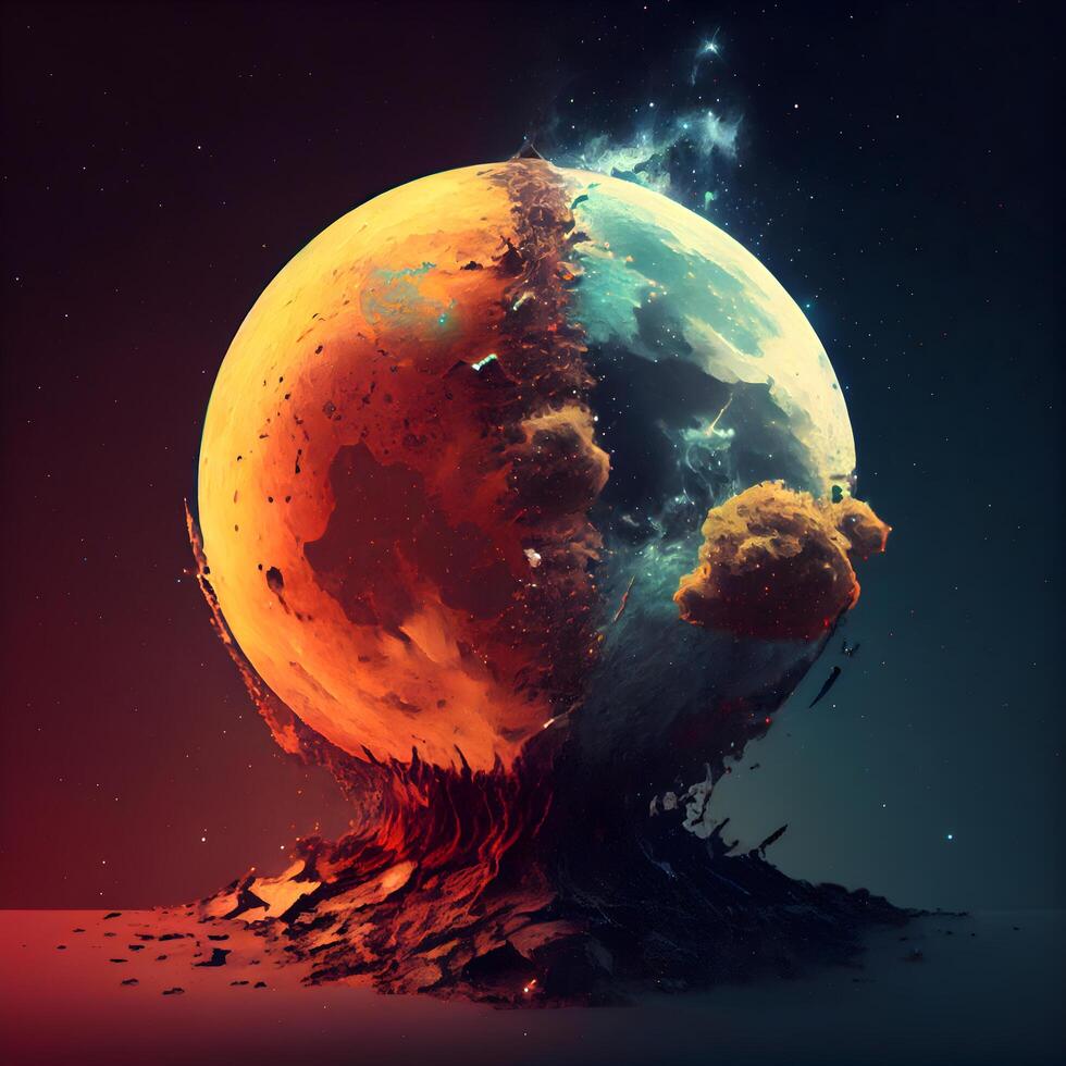 Planets Exploding Wallpaper