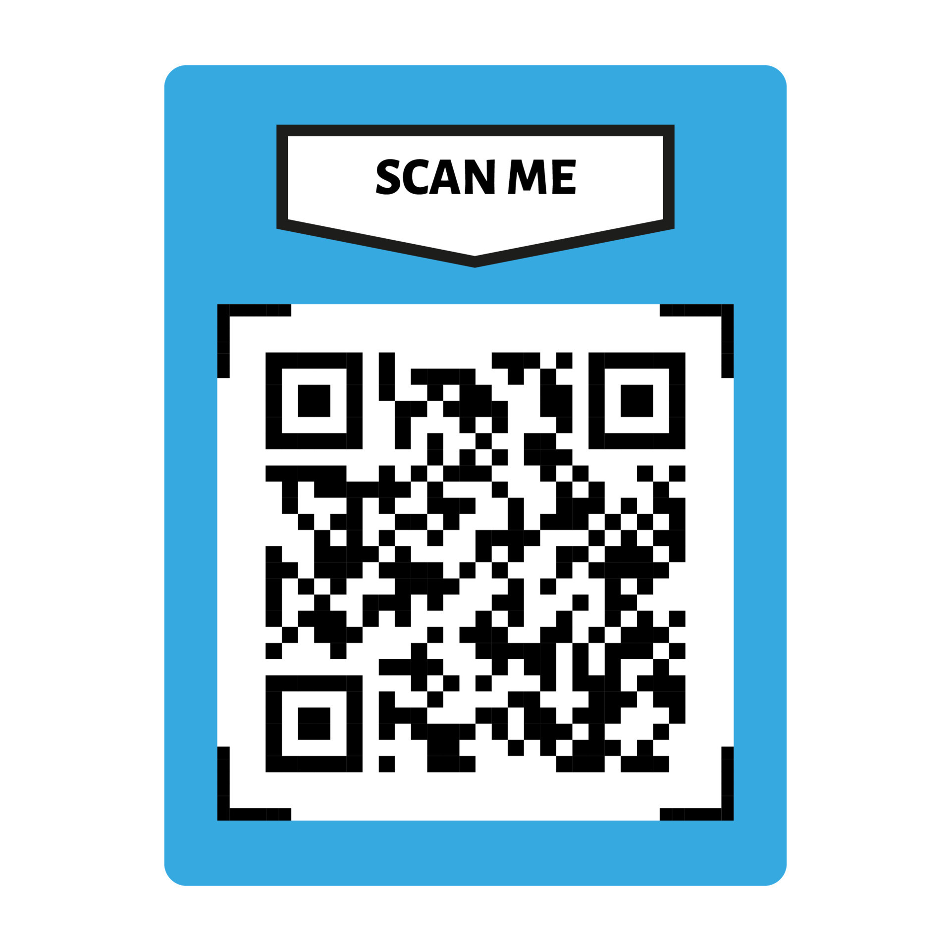 Scan me QR code design. QR code for payment, text transfer with scan me ...