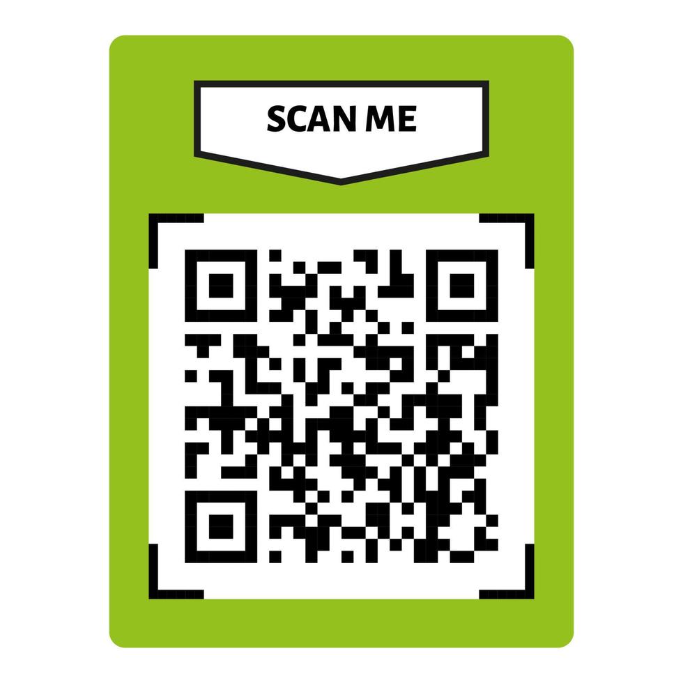 Scan Me Qr Code Design Qr Code For Payment Text Transfer With Scan Me Button Vector 0118