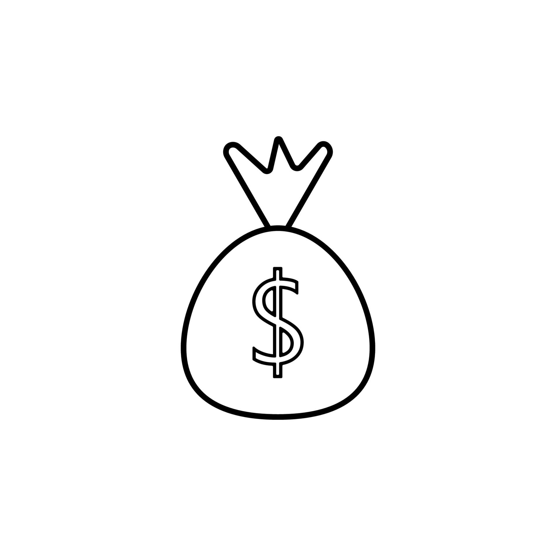 dollar bag line vector icon illustration 23194783 Vector Art at Vecteezy dollar bag line vector icon illustration 23194783 Vector Art at Vecteezy