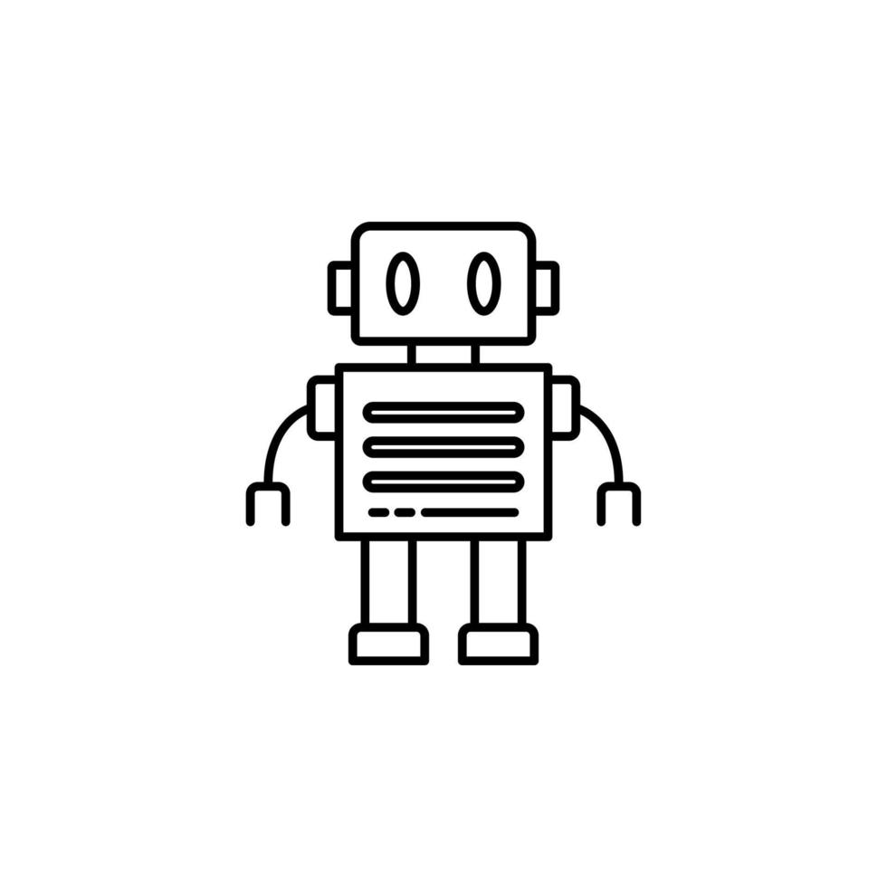 robot vector icon illustration 23195273 Vector Art at Vecteezy