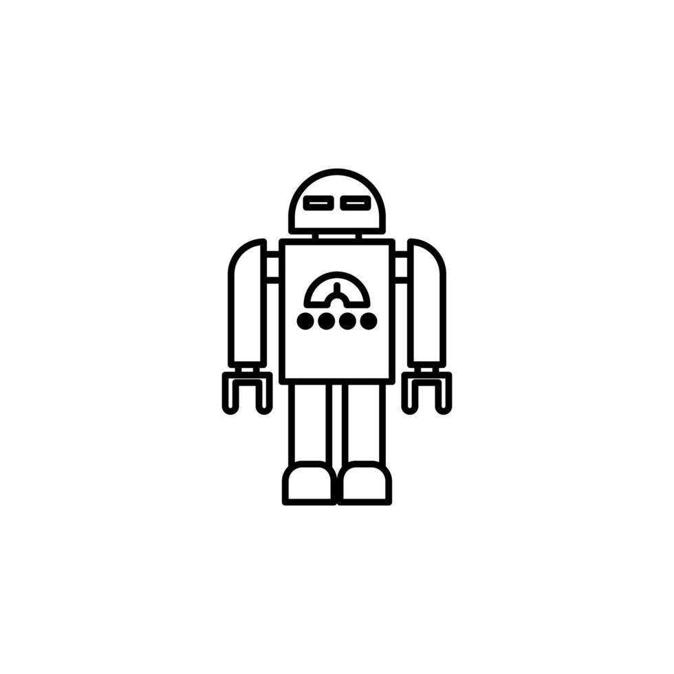 robot vector icon illustration 23199592 Vector Art at Vecteezy