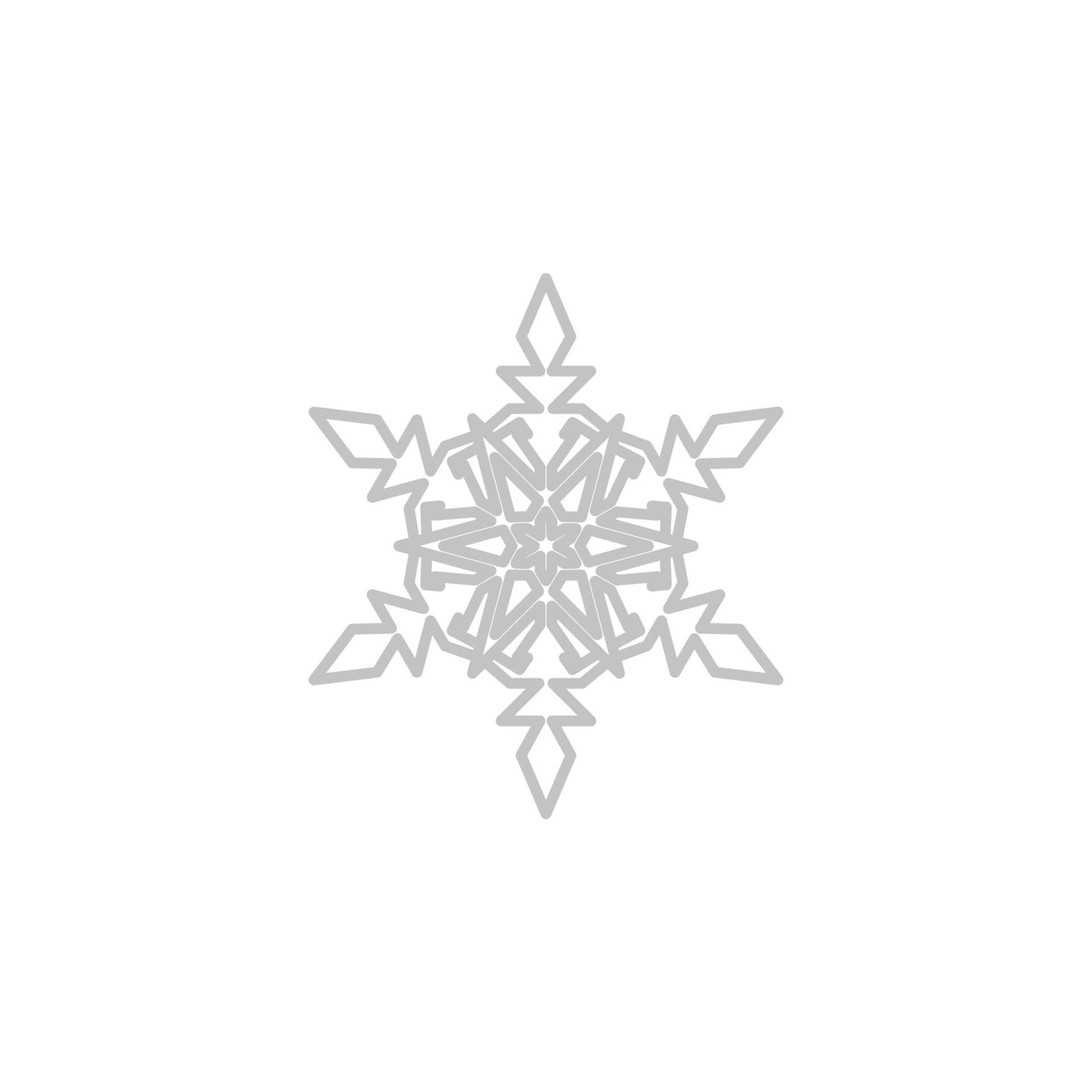 Snowflake, snow, winter vector icon illustration 23200587 Vector Art at ...