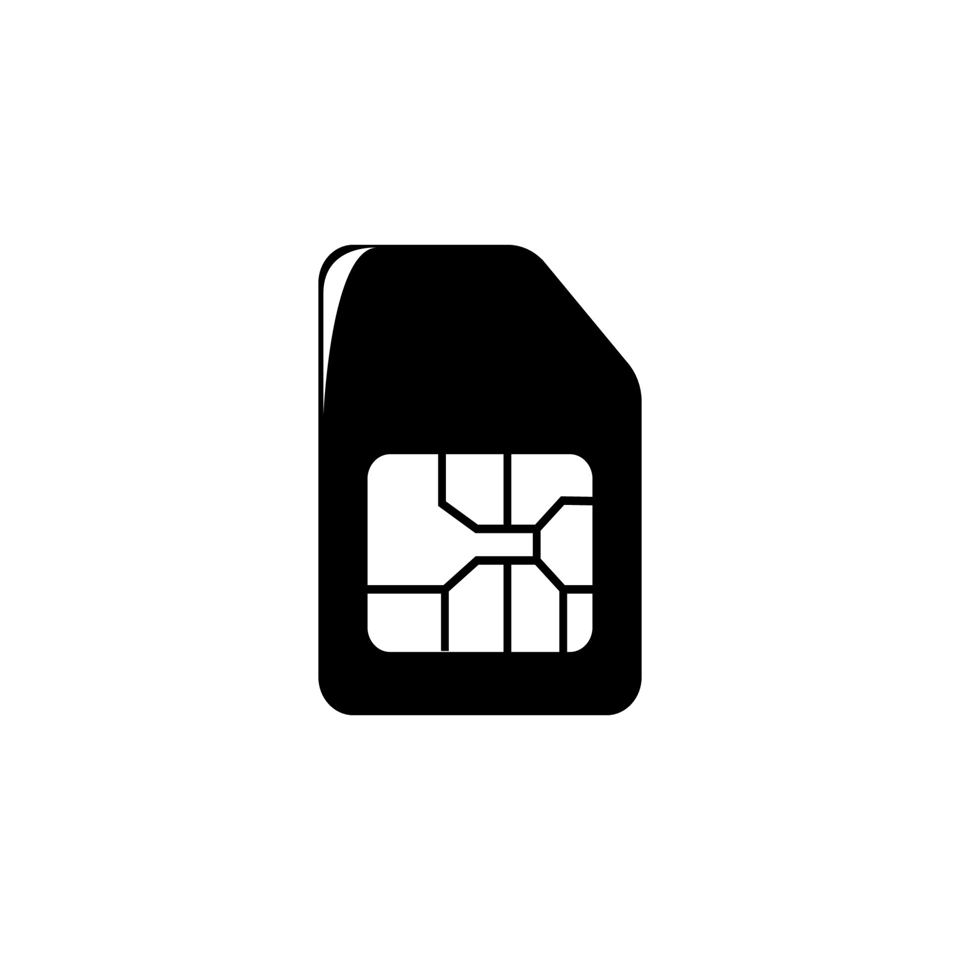 Sim Card Vector Icon Illustration 23200877 Vector Art At Vecteezy