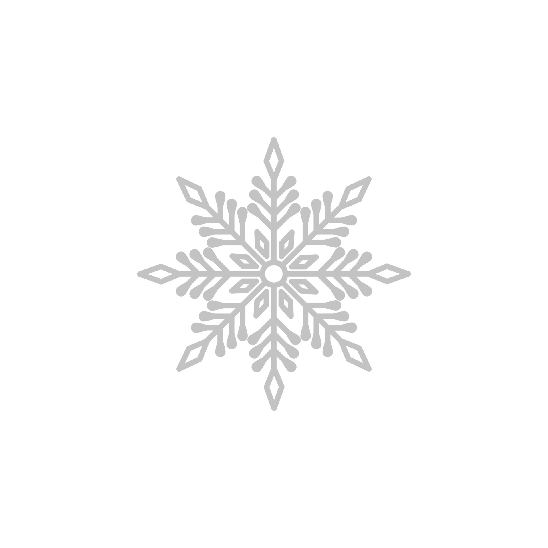 Snowflake, snow, winter vector icon illustration 23201023 Vector Art at ...