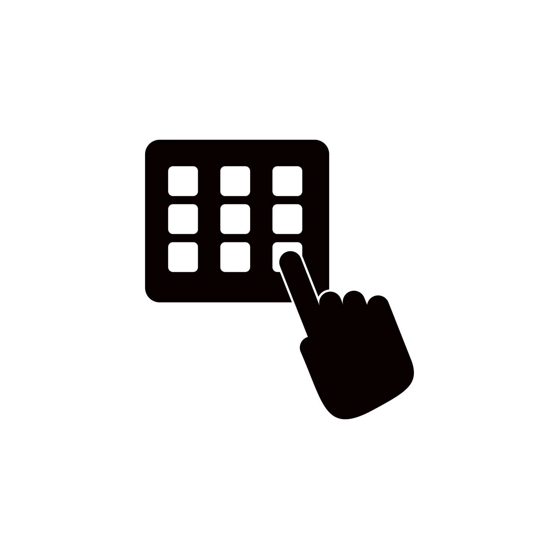 hand and code vector icon illustration 23202379 Vector Art at Vecteezy