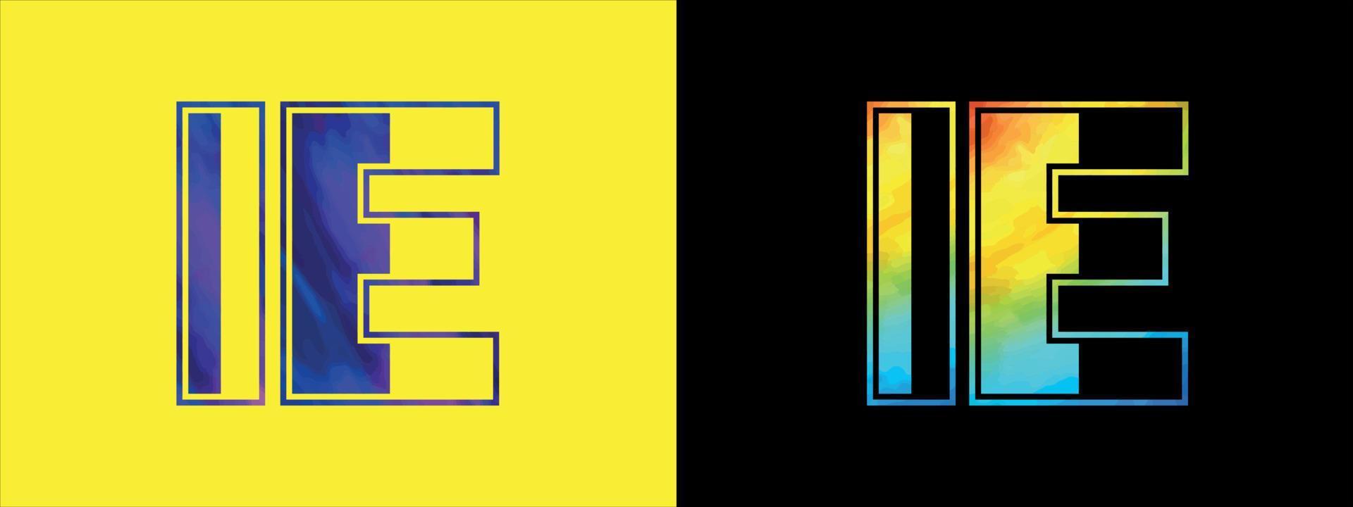 Inicial Letra Es Decir Logo Icono Vector Diseño Modelo Prima Lujoso