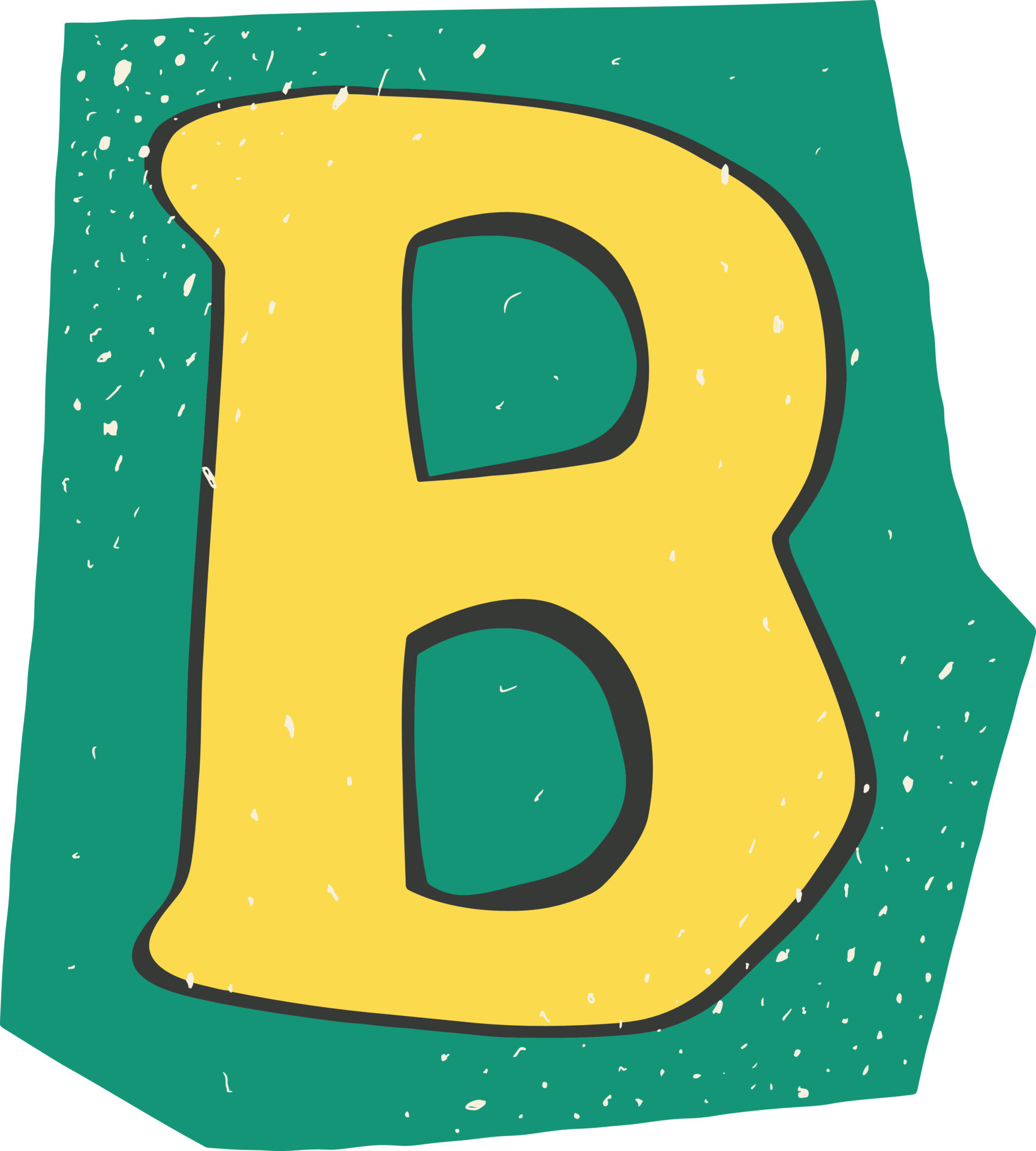 Letter B Magazine Cut Out Element 23204005 Vector Art At Vecteezy