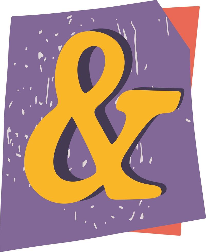 Ampersand Magazine Cut-Out 23204022 Vector Art at Vecteezy