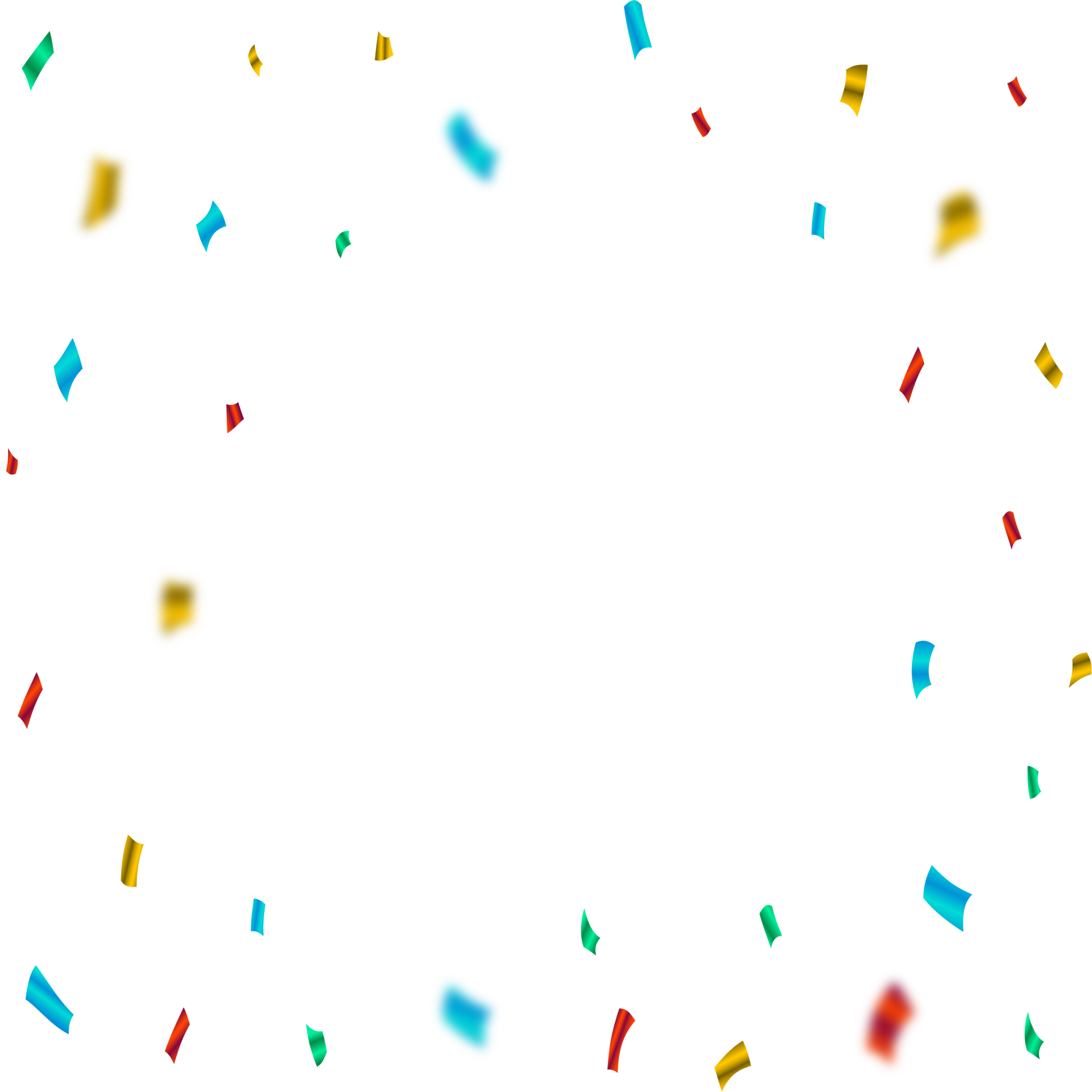 Colorful shiny confetti explosion isolated on transparent background ... Colorful shiny confetti explosion isolated on transparent background ...