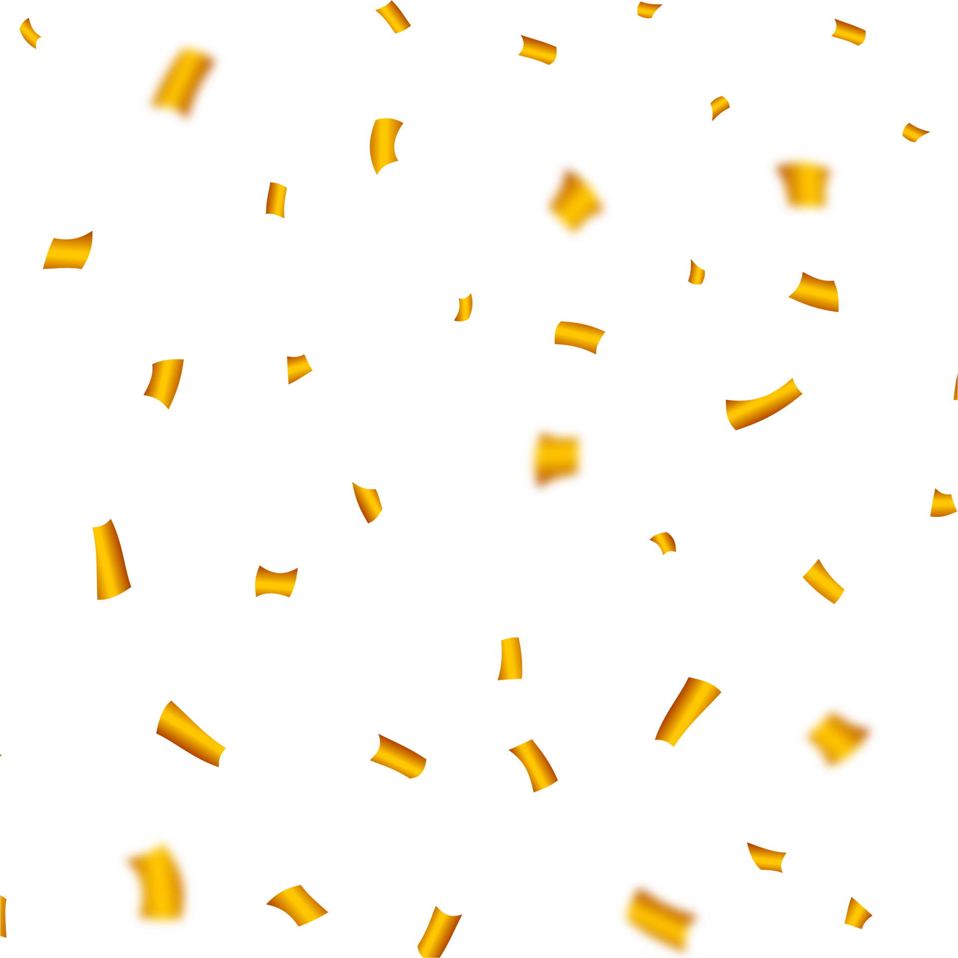 Confetti and gold foil falling background PNG. Realistic golden confetti falling illustration ...