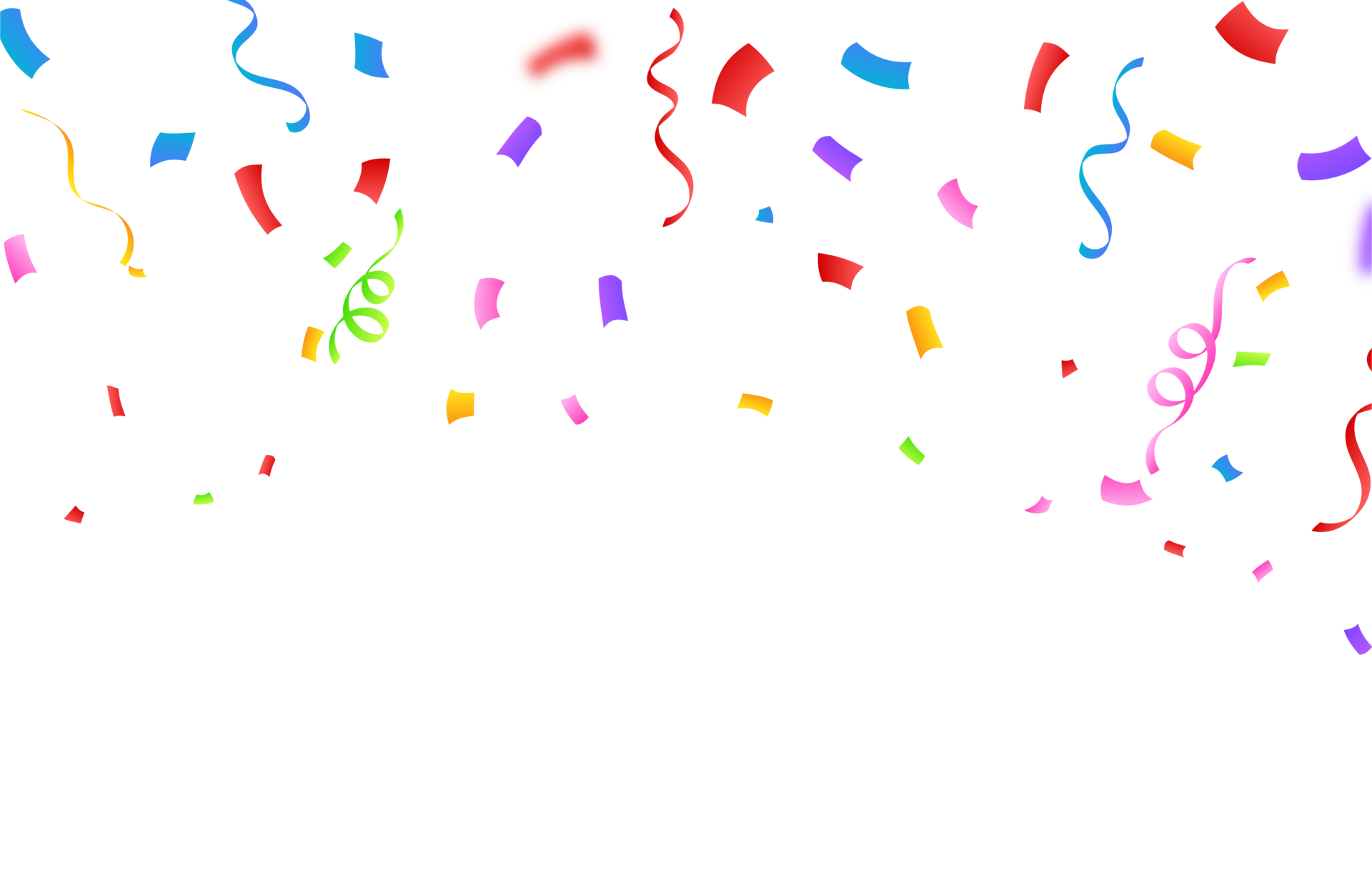 Confetti PNG illustration for festival background. Colorful tinsel and confetti explosion ...