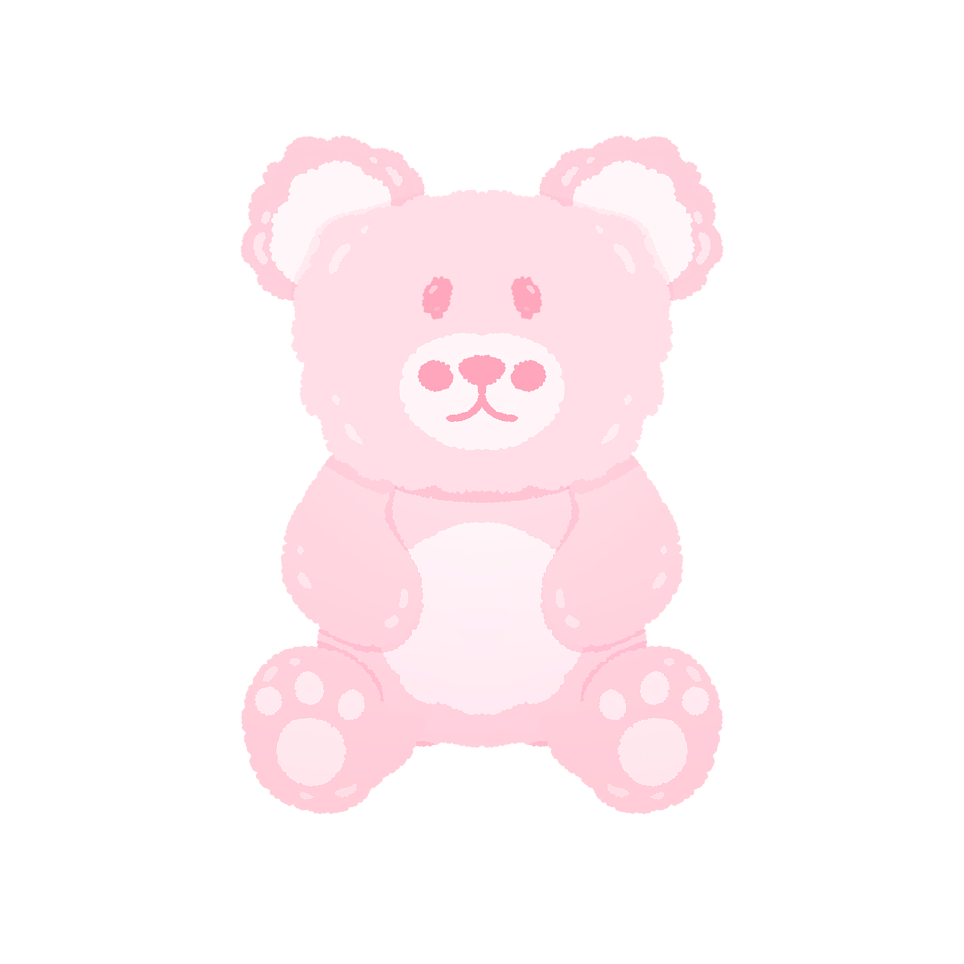 Cute pastel pink teddy bear doll toys sticker about bedroom stationary ... Cute pastel pink teddy bear doll toys sticker about bedroom stationary ...