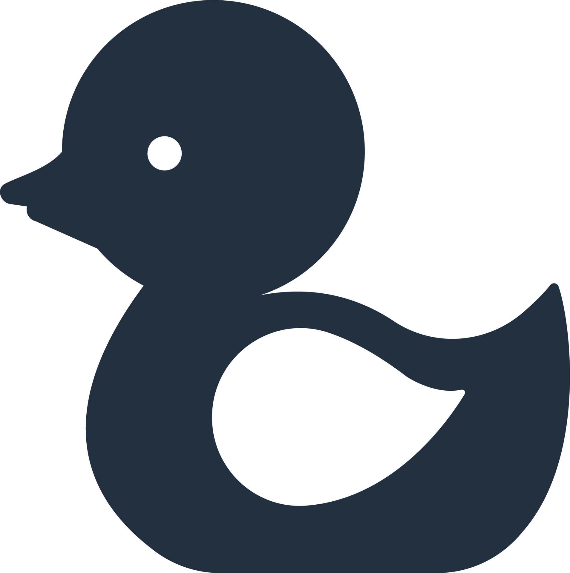 Little duck icon. 23204983 PNG