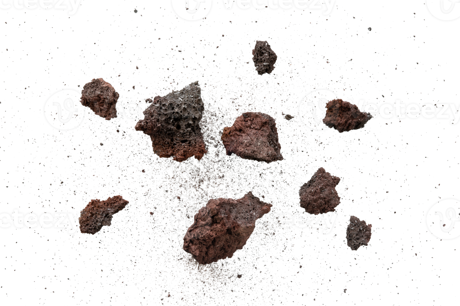 Roto Rock Explosión Con Partícula Textura 23206740 Png