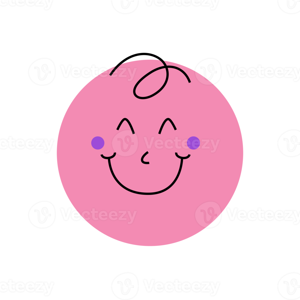 Cute Smile Face Character 23206774 Png