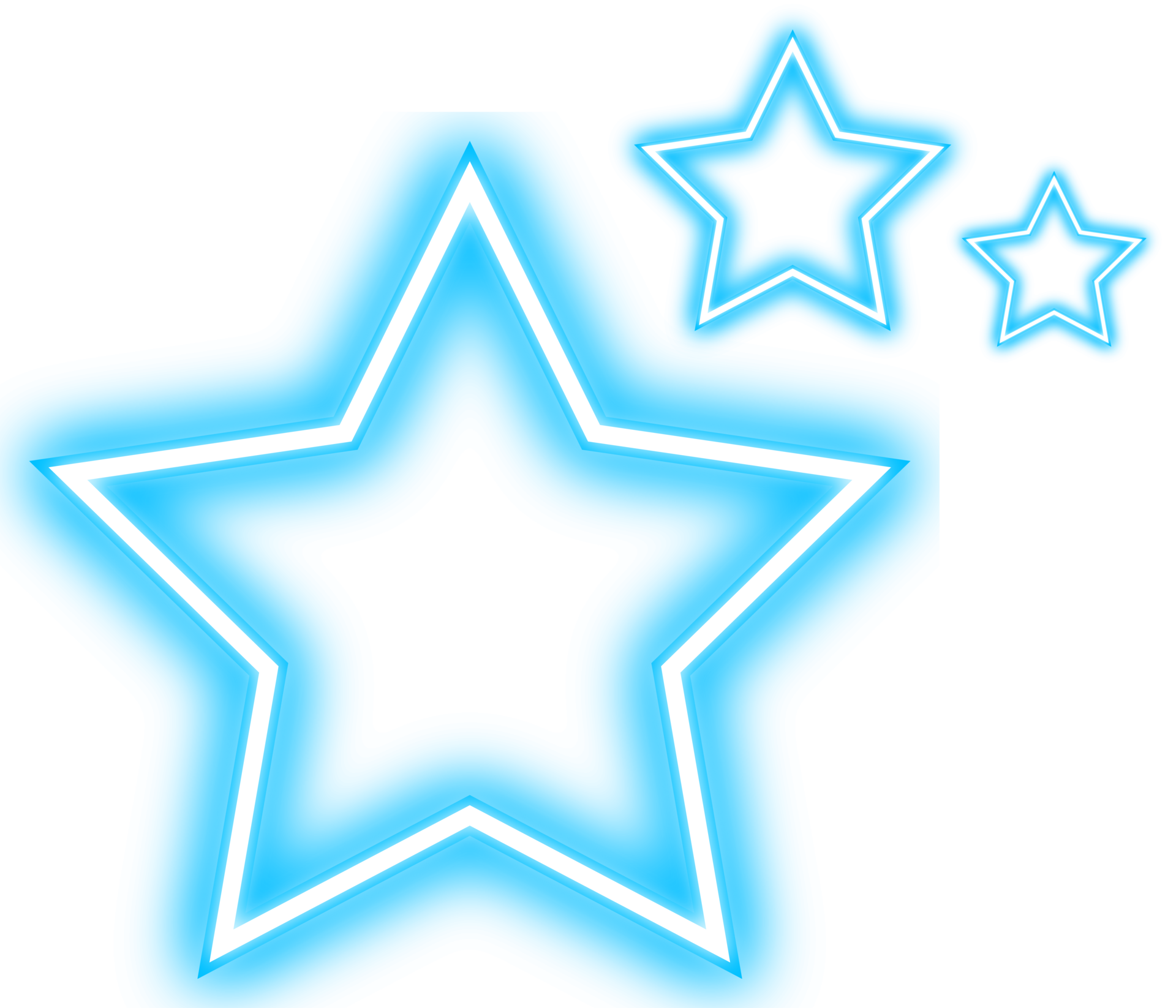 vívido néon Estrela em transparente fundo 23207231 PNG