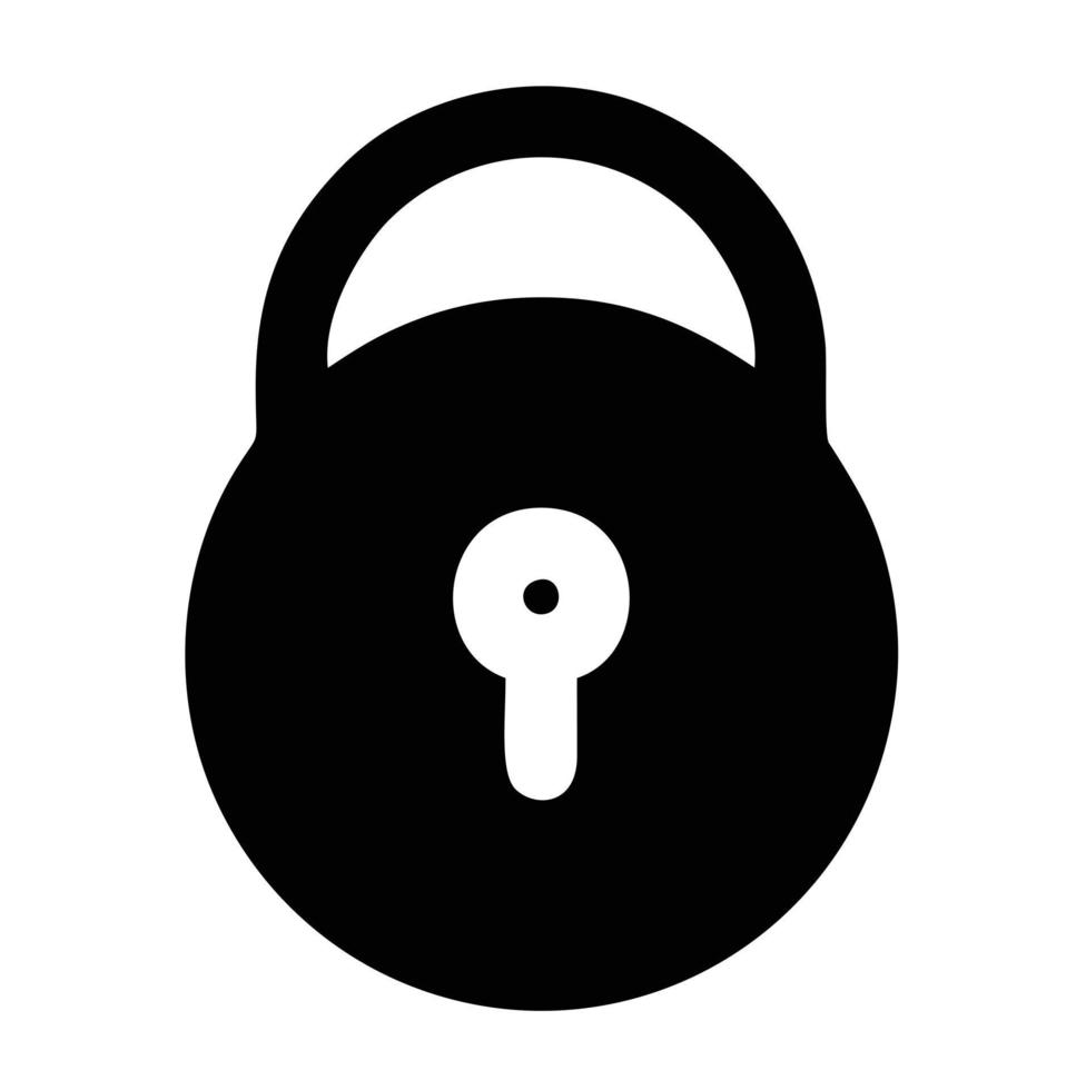 Lock Security Icon Symbol Vector Image Illustration Of The Key Secure