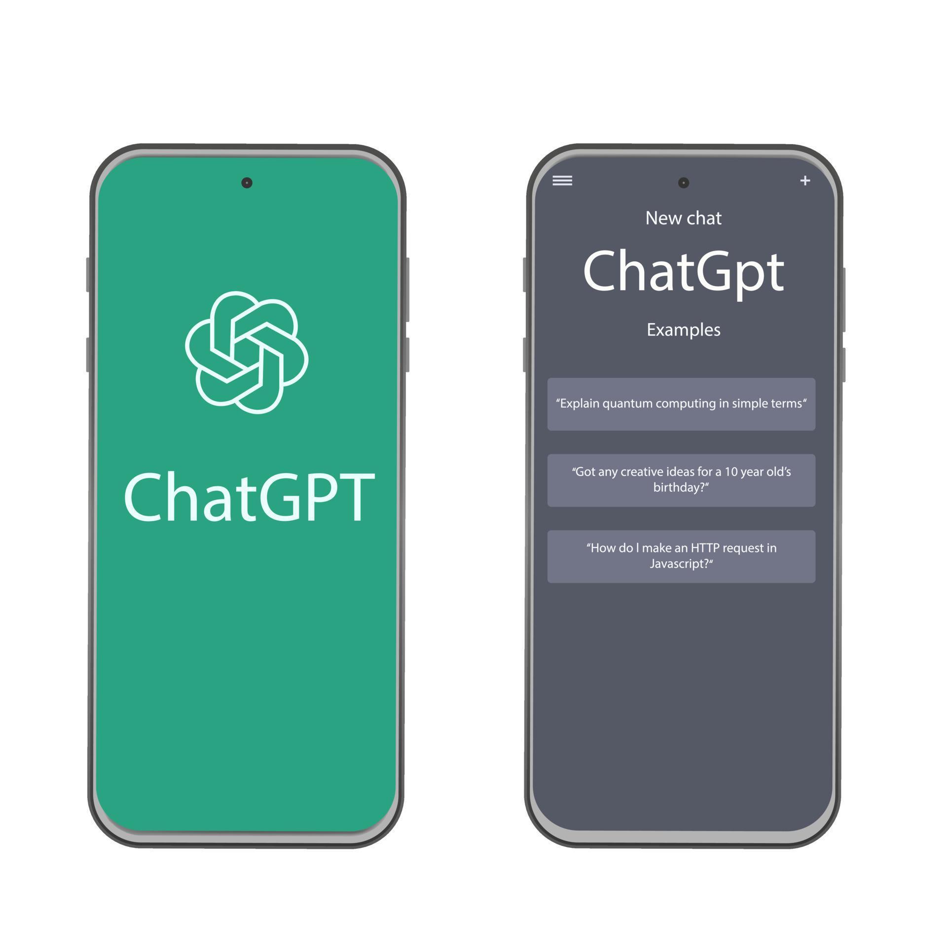 Smartphone screen with ChatGPT chat, AI tool, and artificial intelligence chatbot from OpenAI ...