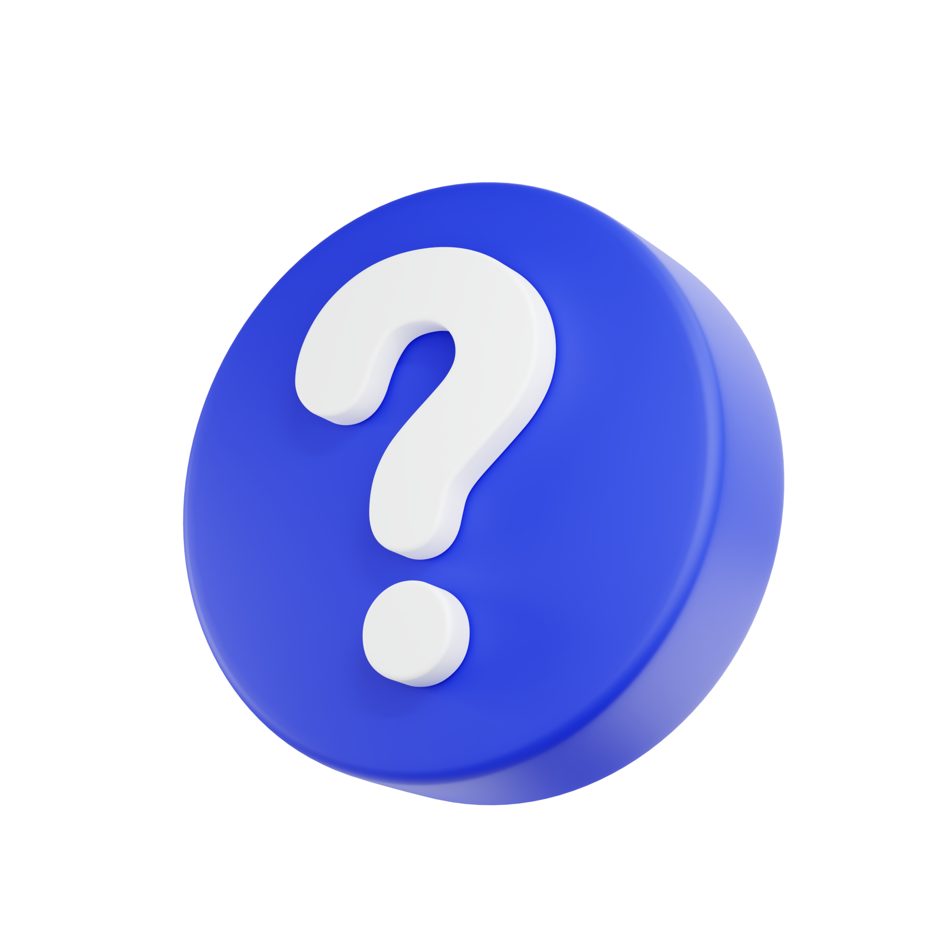 3d Render Question Mark Speech Bubble Icon Message Box With Question