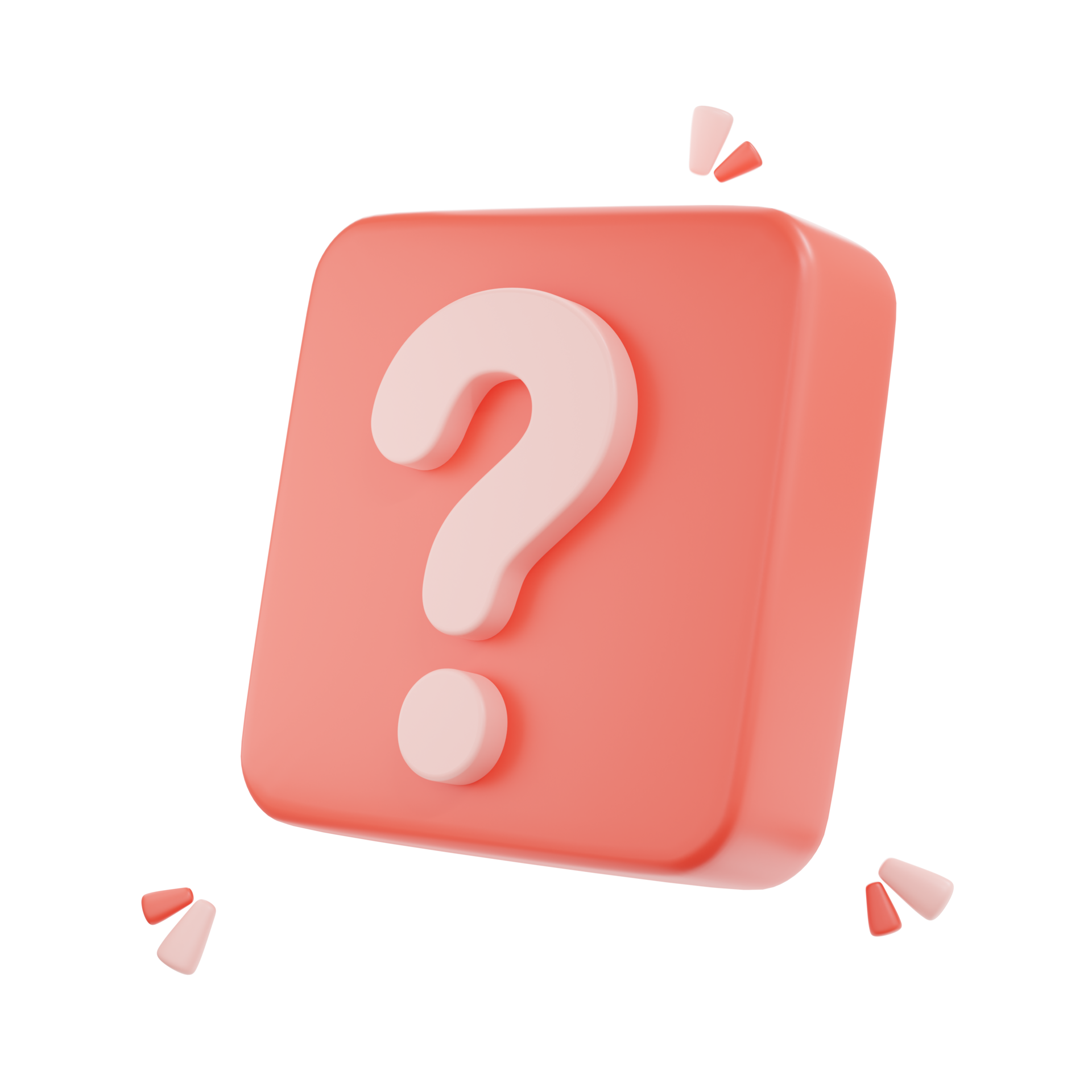 3d Render Question Mark Speech Bubble Icon Message Box With Question