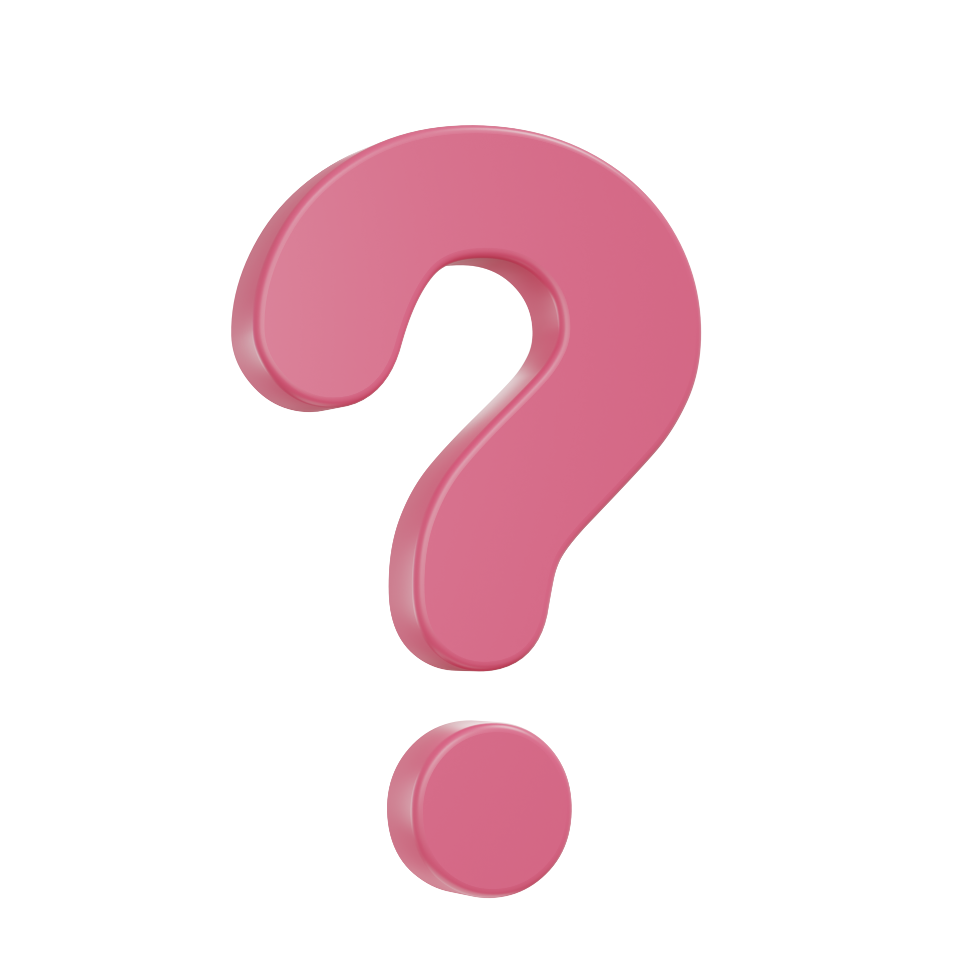 3d Render Question Mark Speech Bubble Icon Message Box With Question