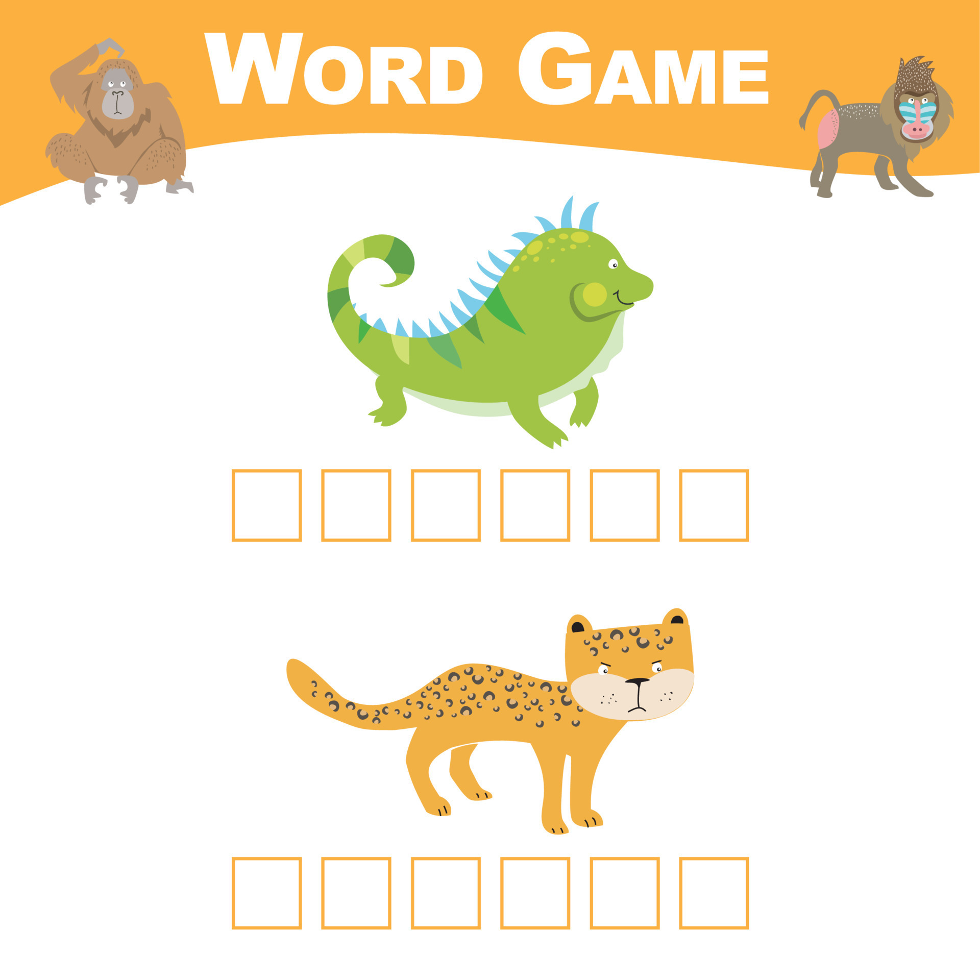 Word game sheet. Complete the words. Animals Theme Names Worksheet ... Word game sheet. Complete the words. Animals Theme Names Worksheet ...