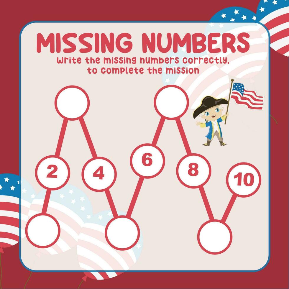 Missing numbers. Write the answer correctly. Educational printable math ...