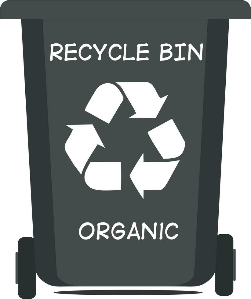 Different colored recycle waste bins vector illustration, Waste types ... Different colored recycle waste bins vector illustration, Waste types ...