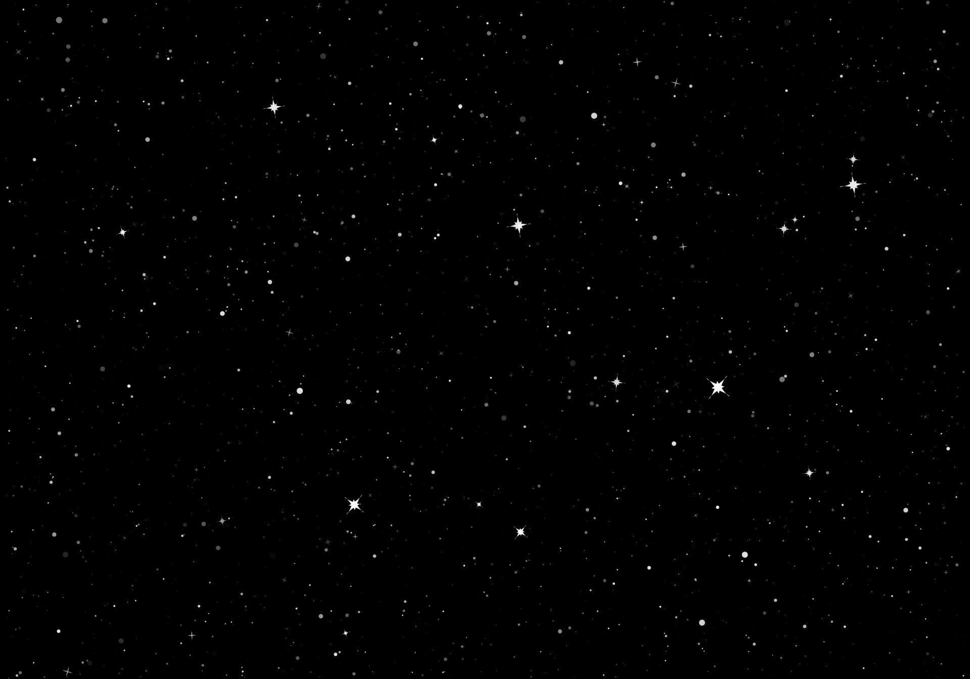 Black Starry Sky. Dark night sky. Infinity space with shiny stars. Mystery dark Universe. Vector ...