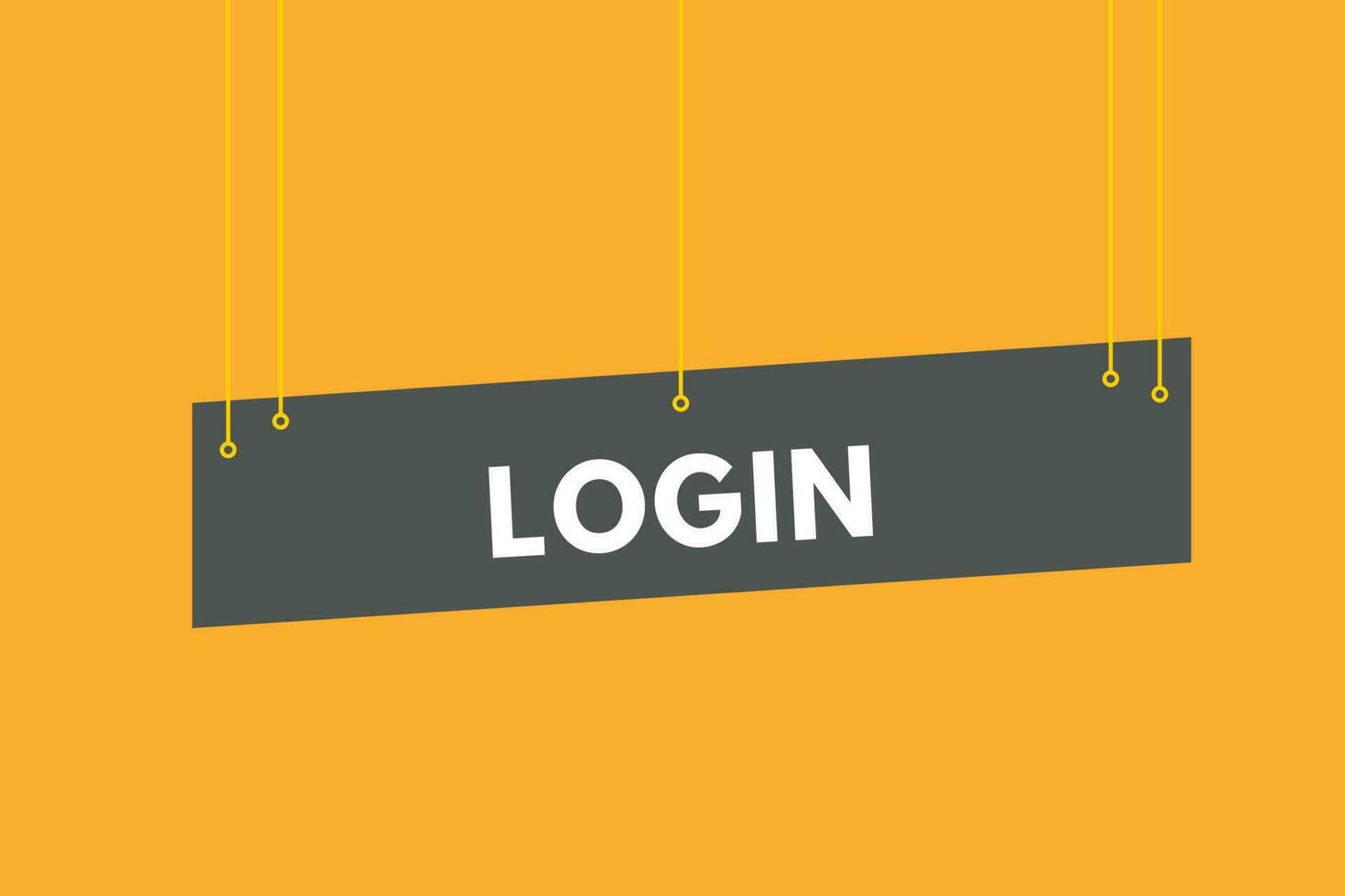Login text Button. Login Sign Icon Label Sticker Web Buttons 23219208 ...