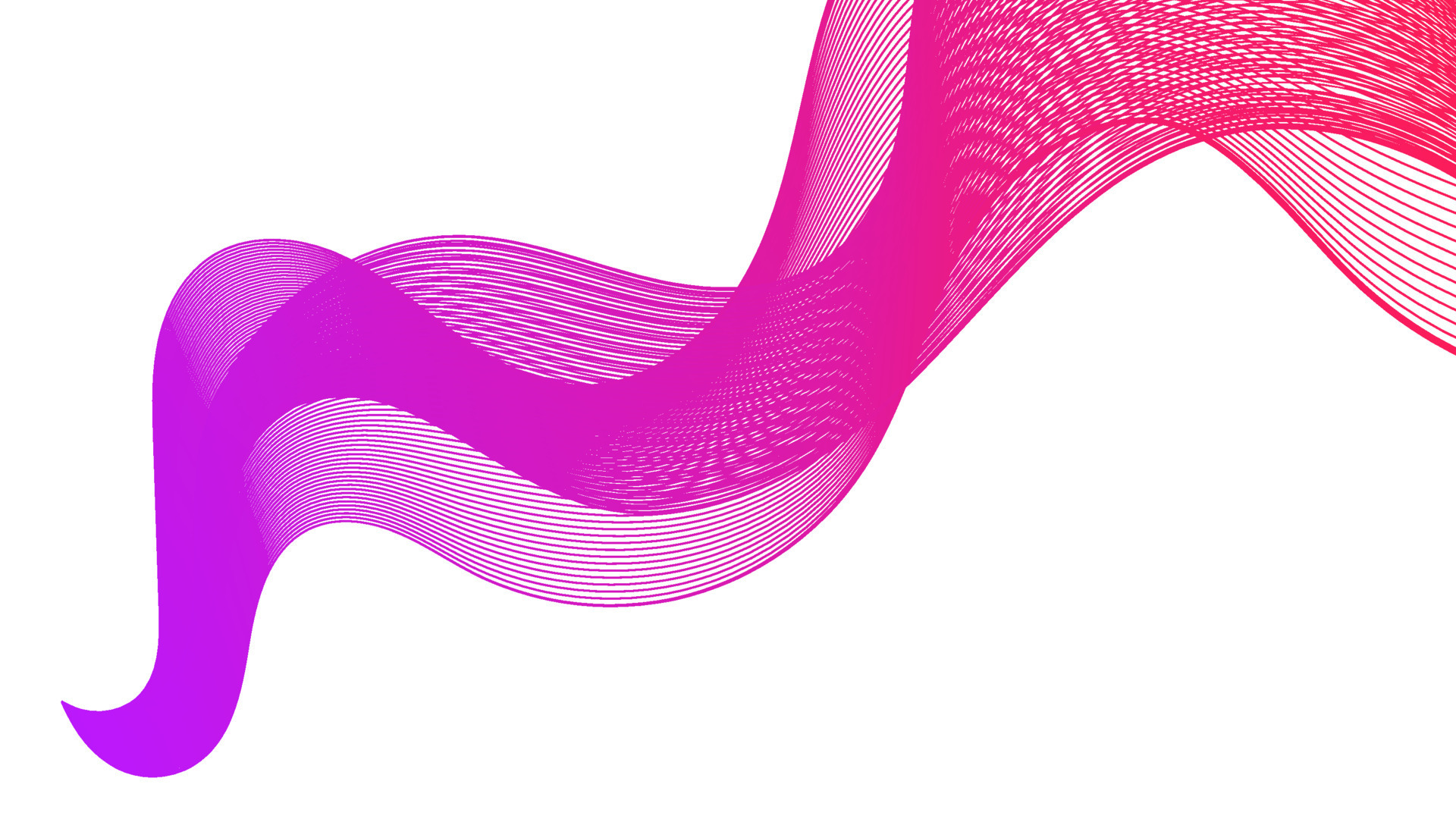 Abstract Backdrop With Colorful Wave Gradient Lines On White Background