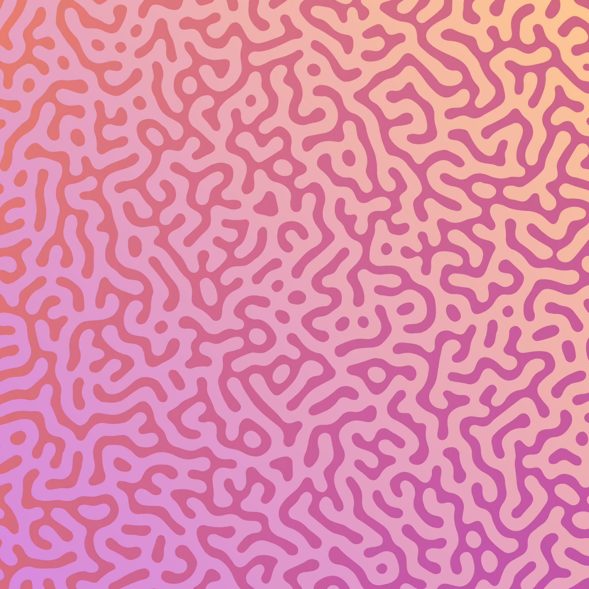 Pink Turing Reaction Gradient Background Abstract Diffusion Pattern