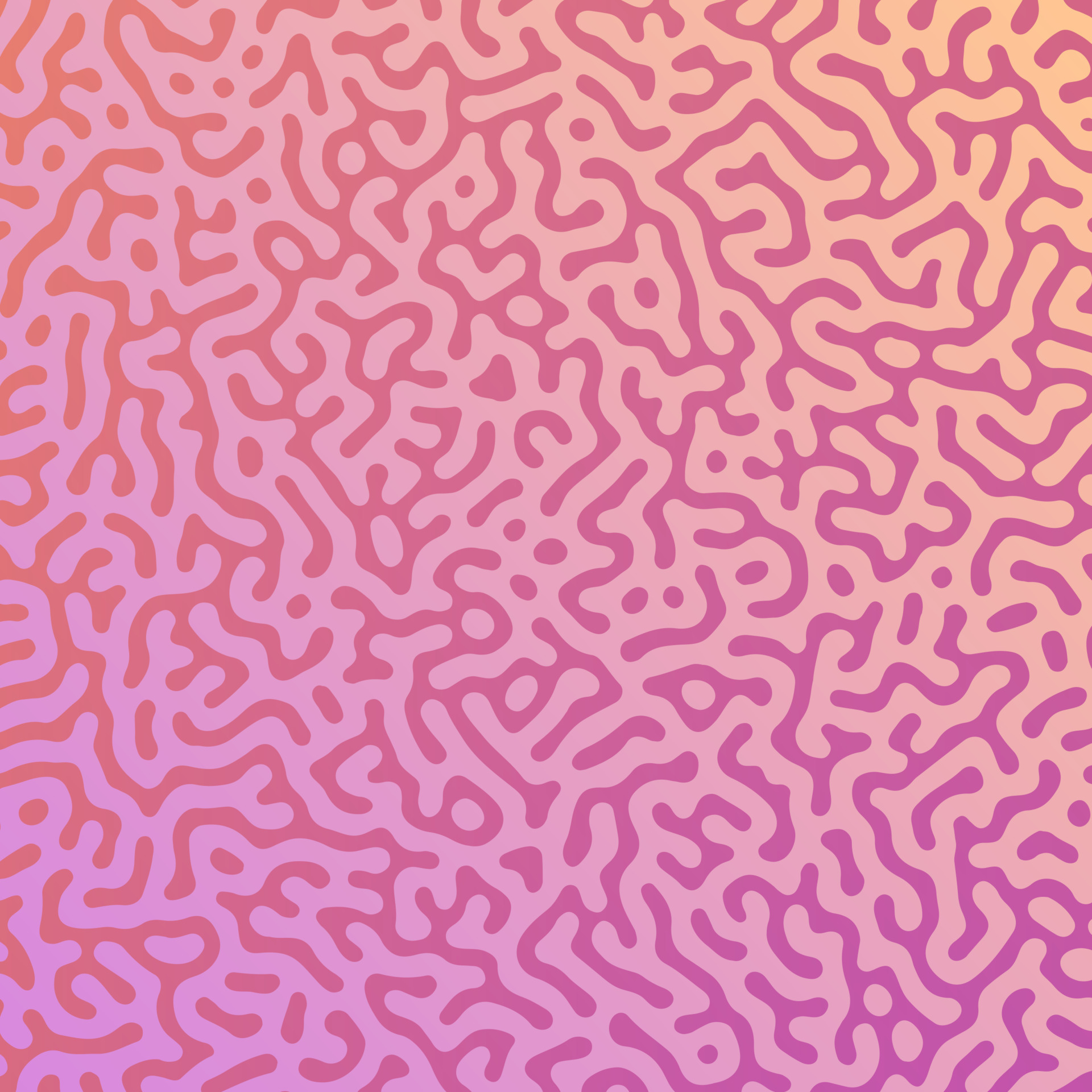Pink Turing Reaction Gradient Background Abstract Diffusion Pattern
