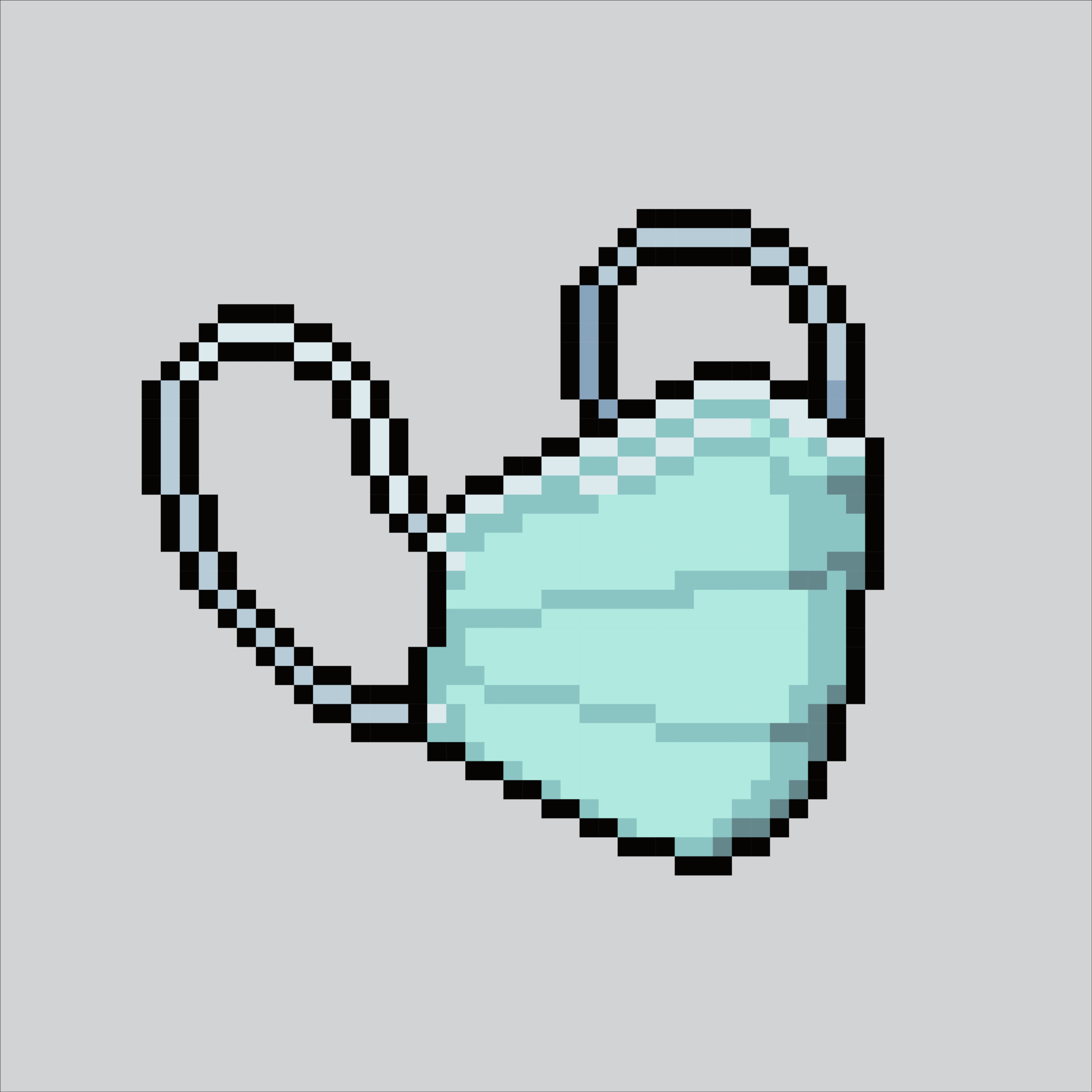 Mask Pixel Art Icon White Pixelated Medical Mask Design For Logo Web Mobile App Badges And