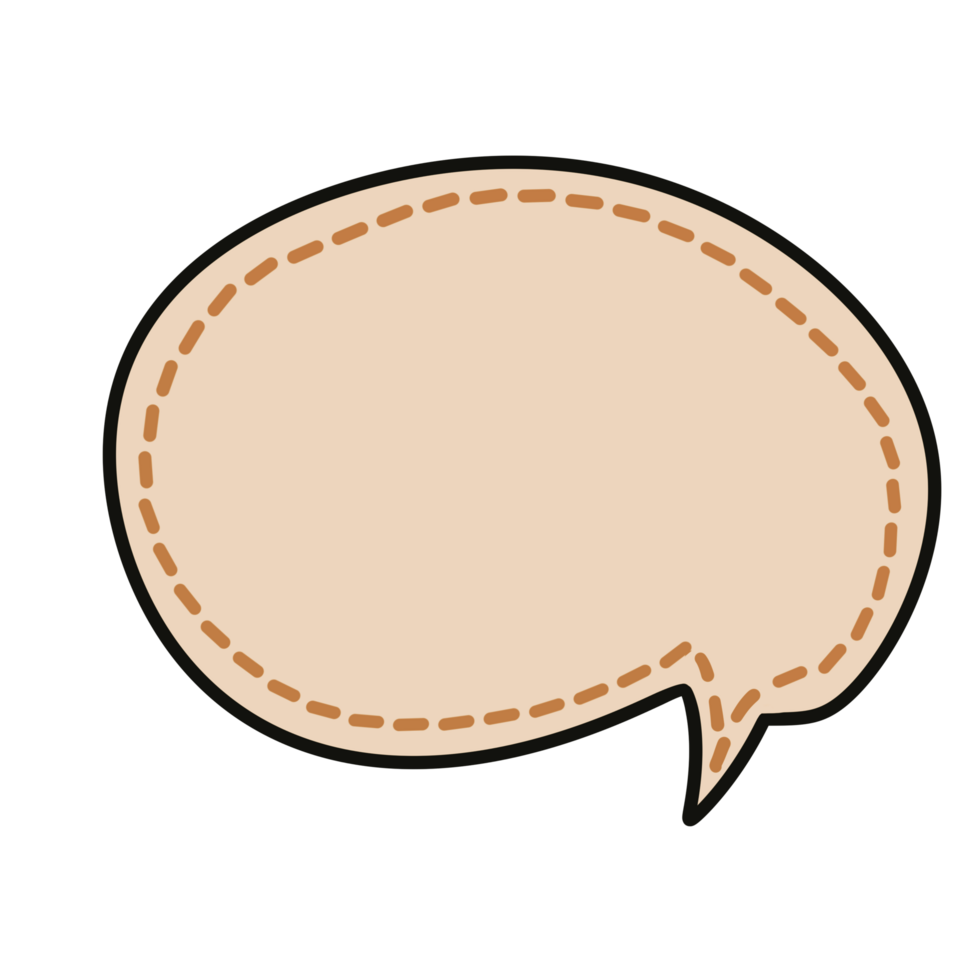 Hand drawn speech bubble 23220930 PNG