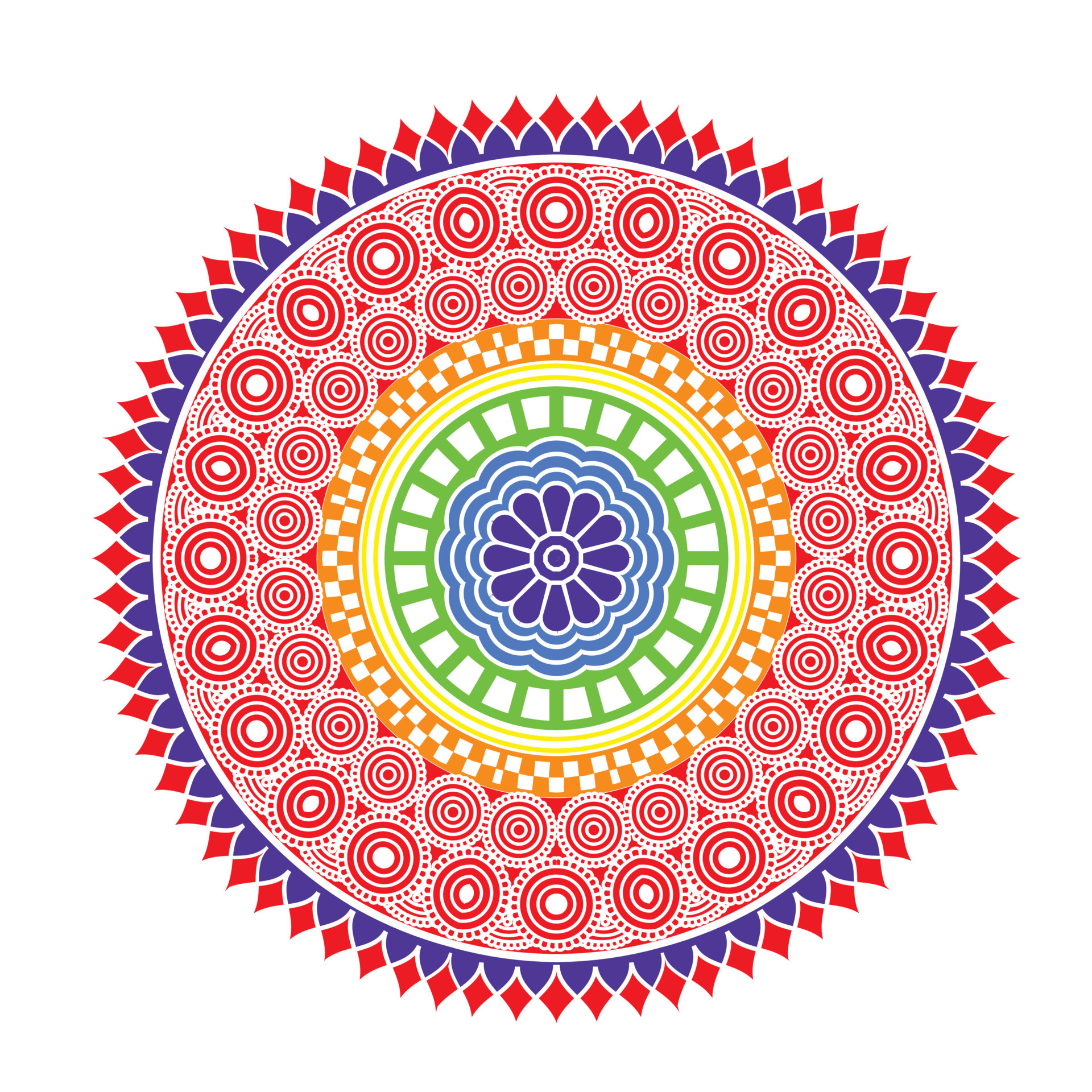 Colorful Mandala vector art design 23222412 Vector Art at Vecteezy Colorful Mandala vector art design 23222412 Vector Art at Vecteezy