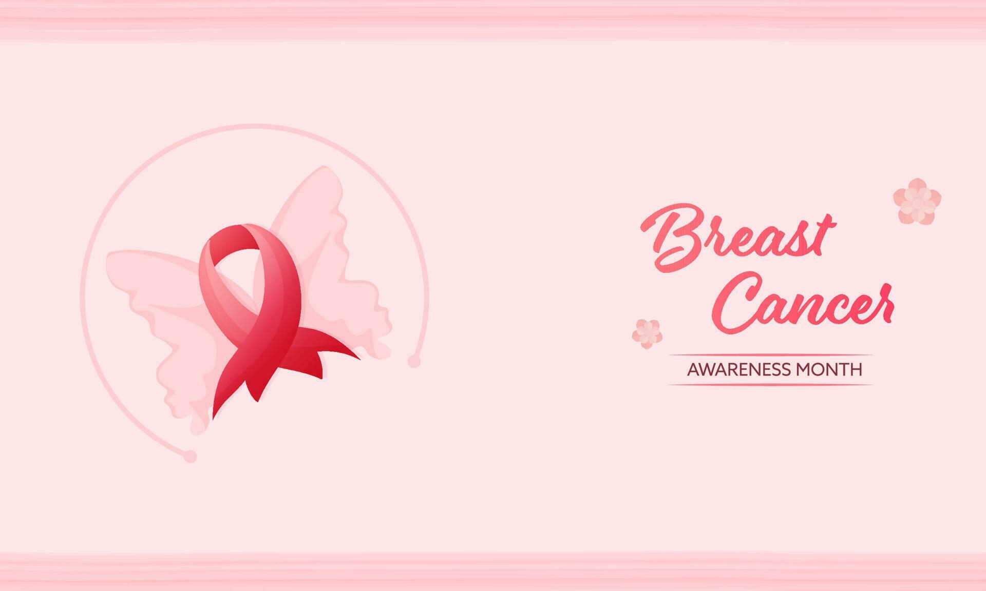 Breast Cancer Awareness Month October Butterfly Wore Pink Ribbon