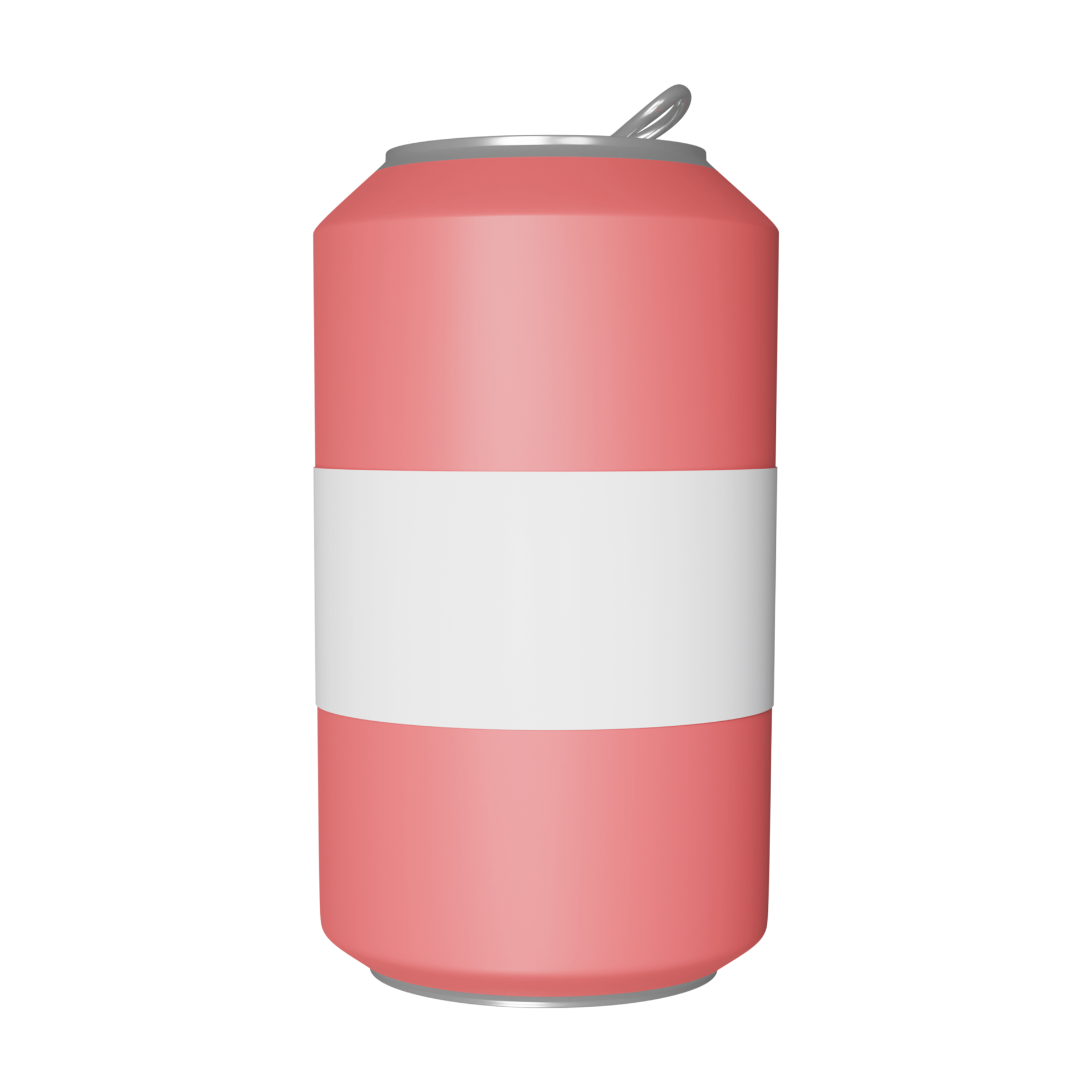 Light Red And White Drink Can Icon In 3D Render 23225971 PNG light-red-and-white-drink-can-icon-in-3d-render-23225971-png