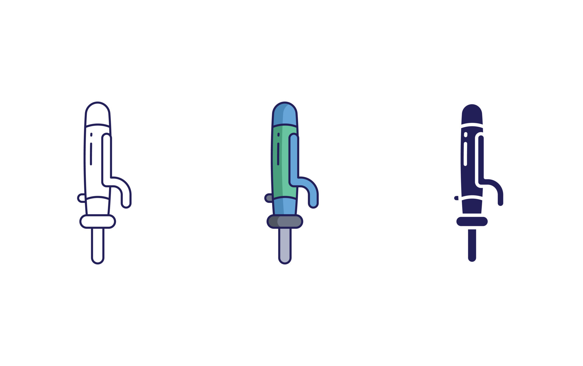 Curling Iron vector icon 23228292 Vector Art at Vecteezy Curling Iron vector icon 23228292 Vector Art at Vecteezy