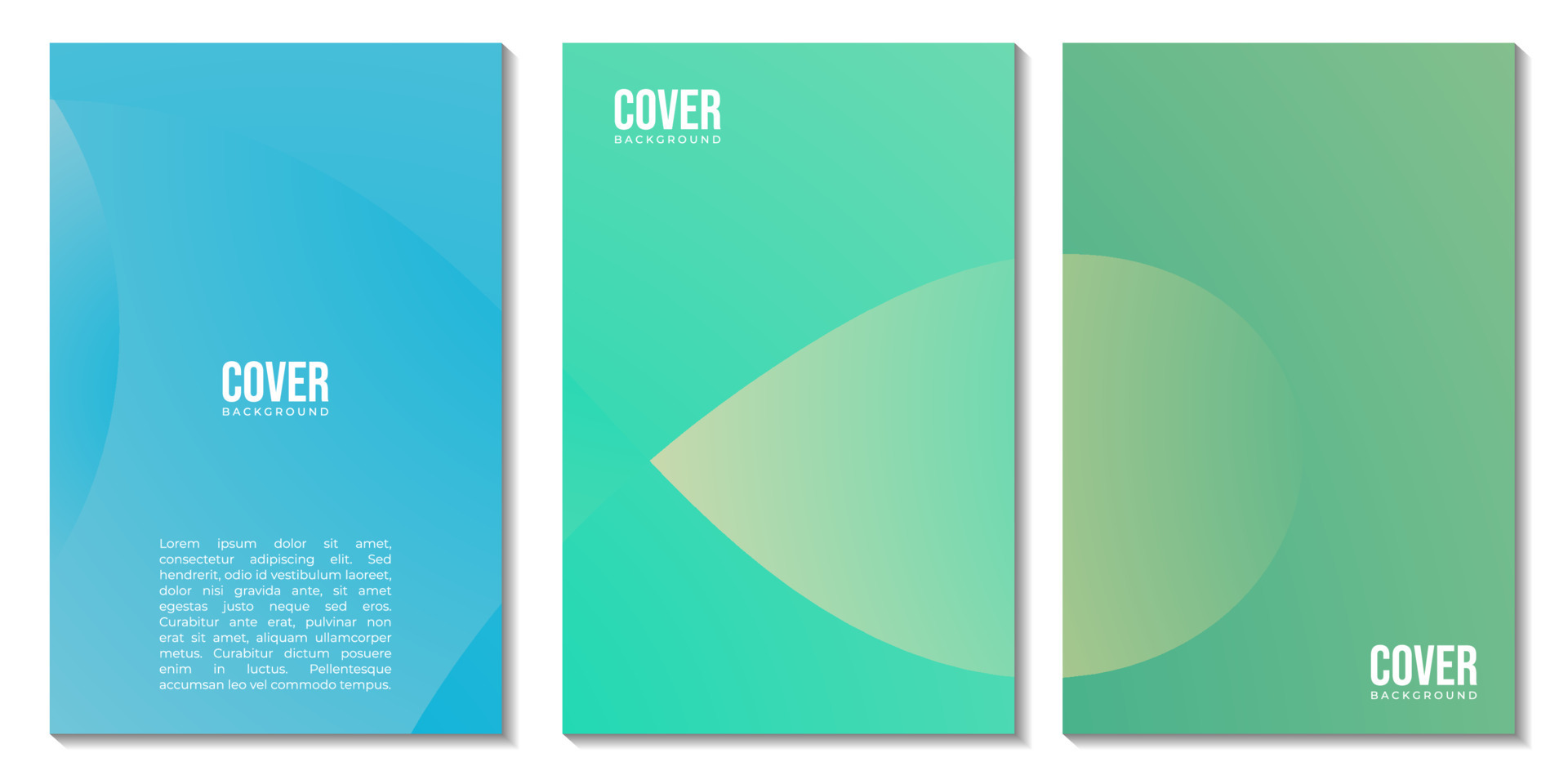 A Set Of Covers With Abstract Colorful Wave Gradient Background 23229542 Vector Art At Vecteezy