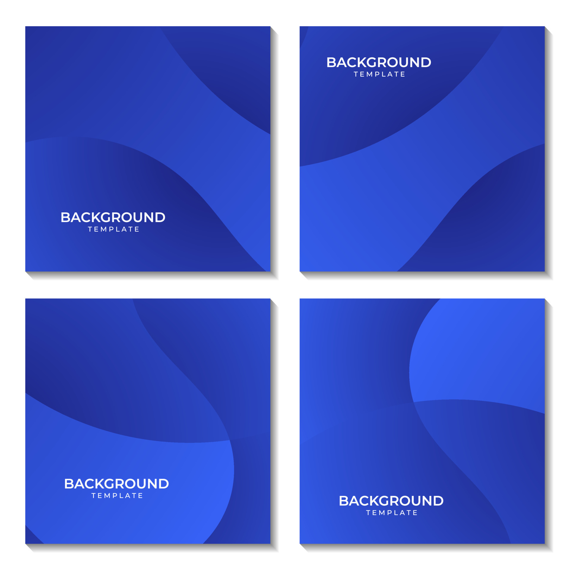 Set Of Abstract Blue Colorful Gradient Background Vector Illustration 23229549 Vector Art At