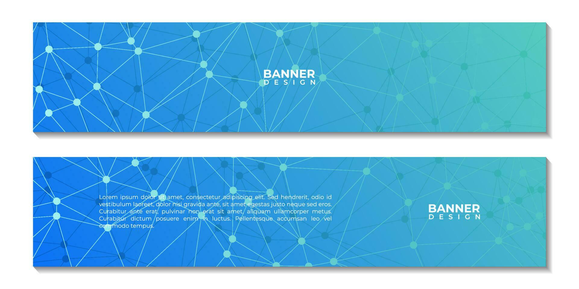 set of banners with abstract colorful geometric background with triangle shape pattern and ...