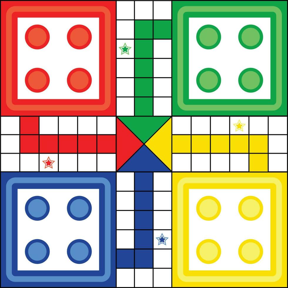 A Simple Ludo Board Game 23229695 Vector Art at Vecteezy A Simple Ludo Board Game 23229695 Vector Art at Vecteezy