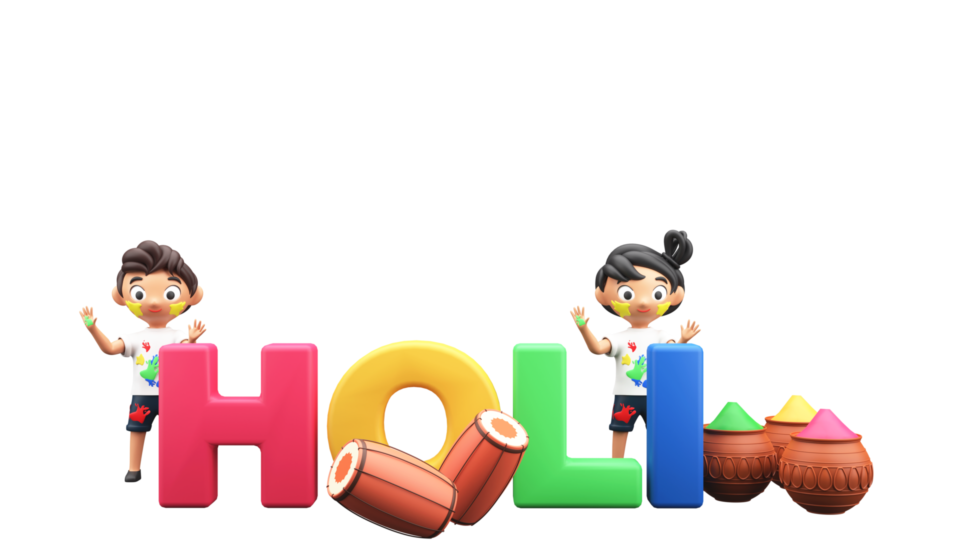 Animated Holi Wallpaper
