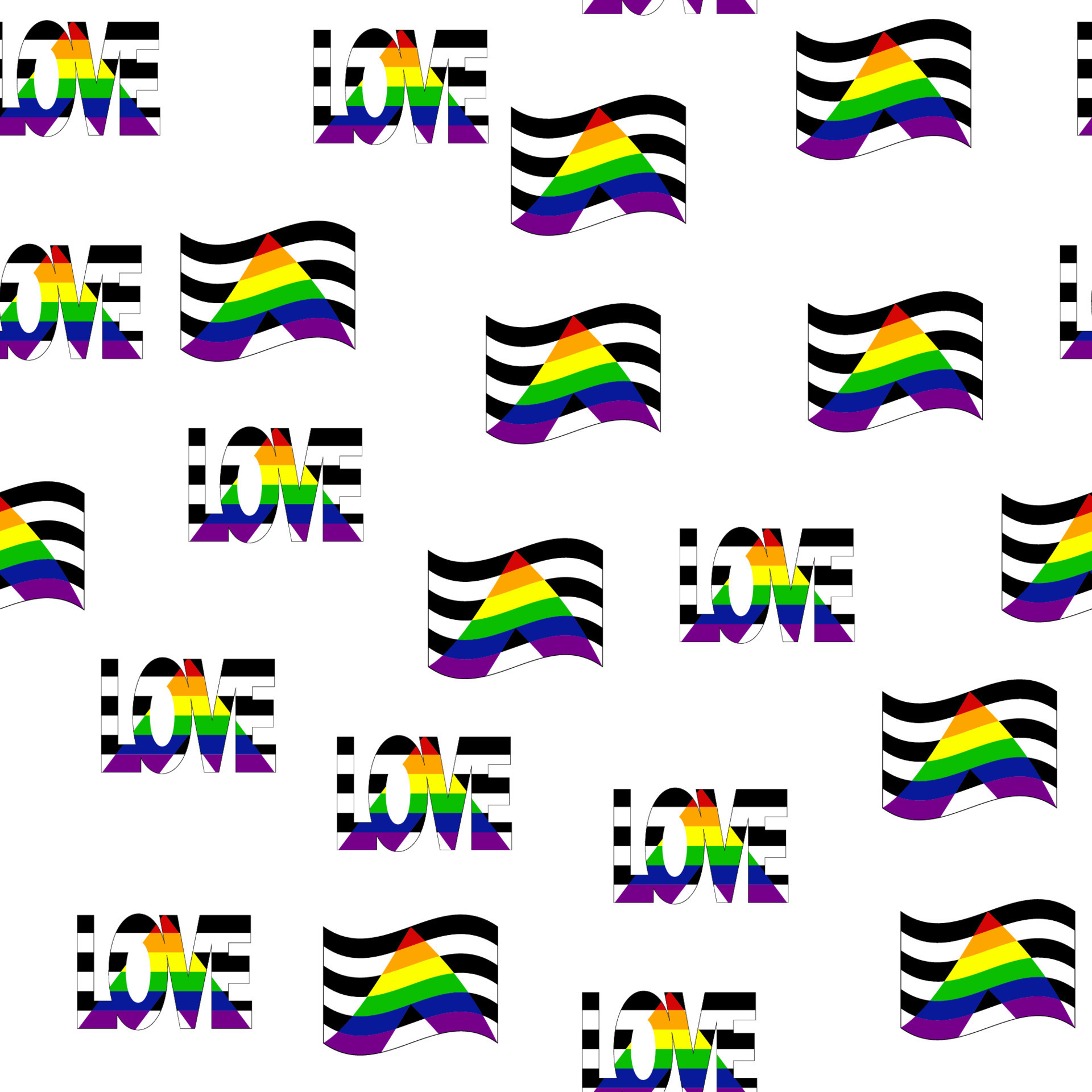 Straight Allies Pride Flag Lgbt Community Flag 23233478 Vector Art At