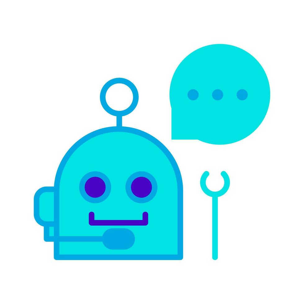 Robot Artificial Intelligent System Automation Icon Vector Illustration 23233873 Vector Art At