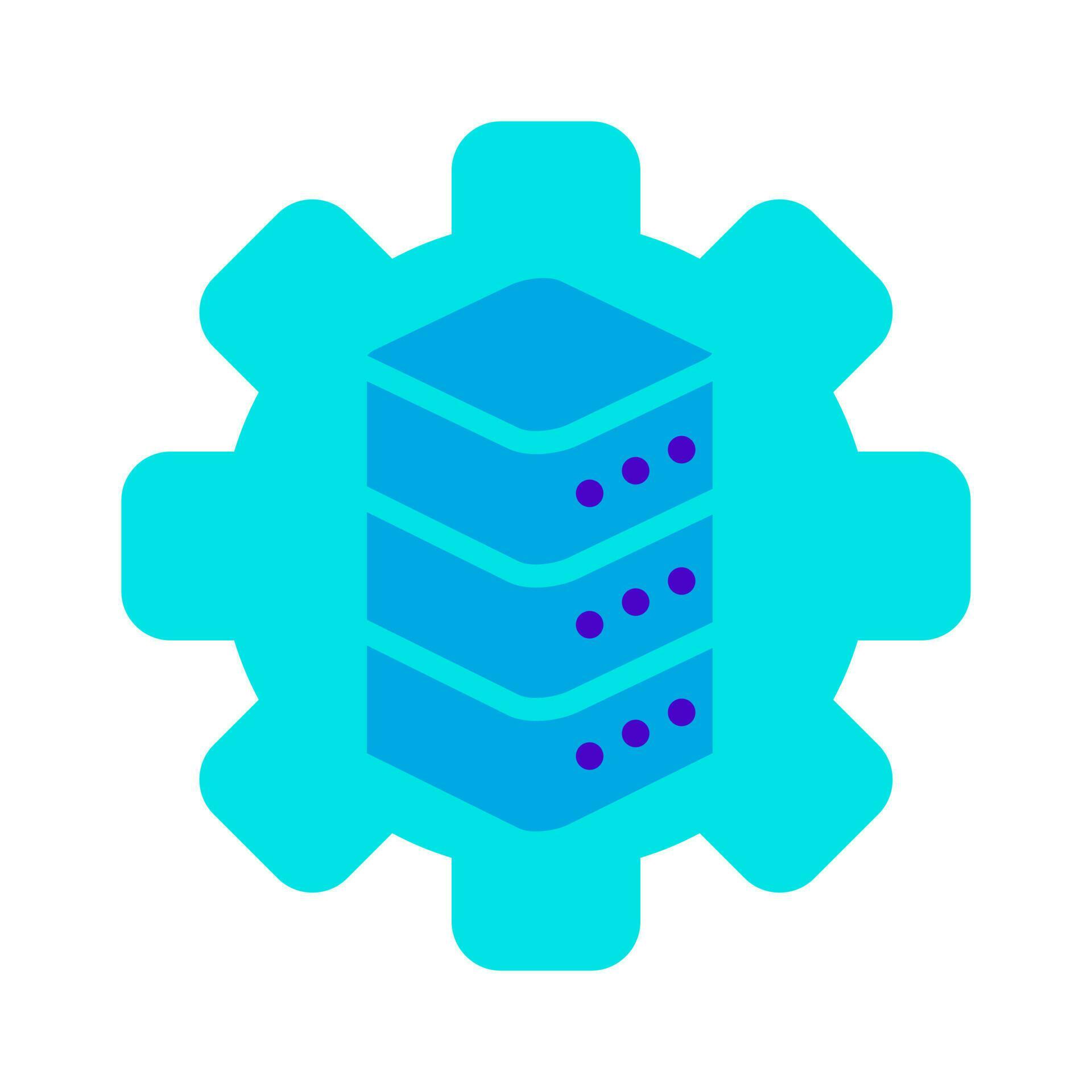 database system automation icon vector illustration 23233881 Vector Art ...