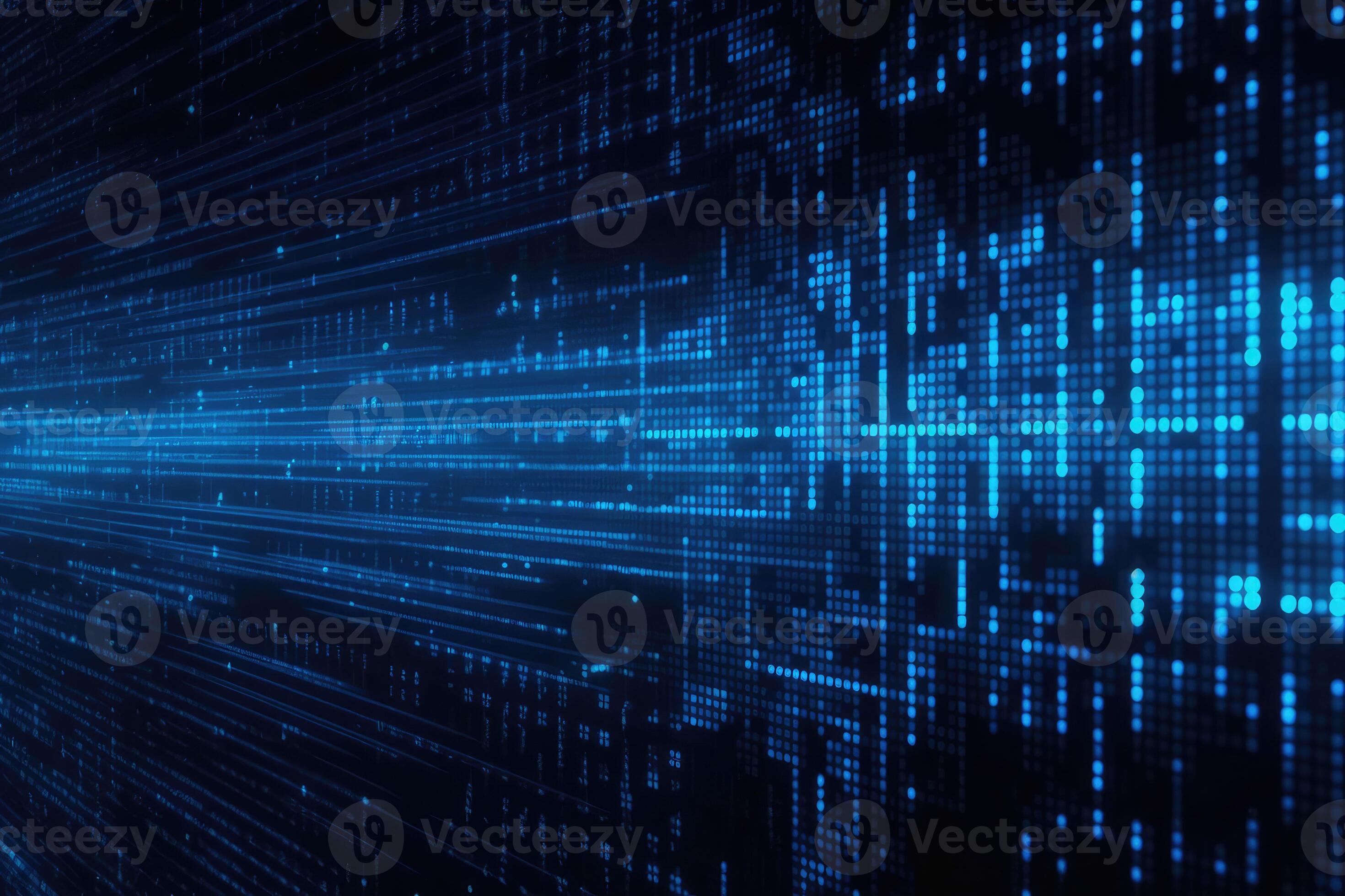 Digital Binary Data Streaming Binary Code Background Matrix Background With Digits 23236730